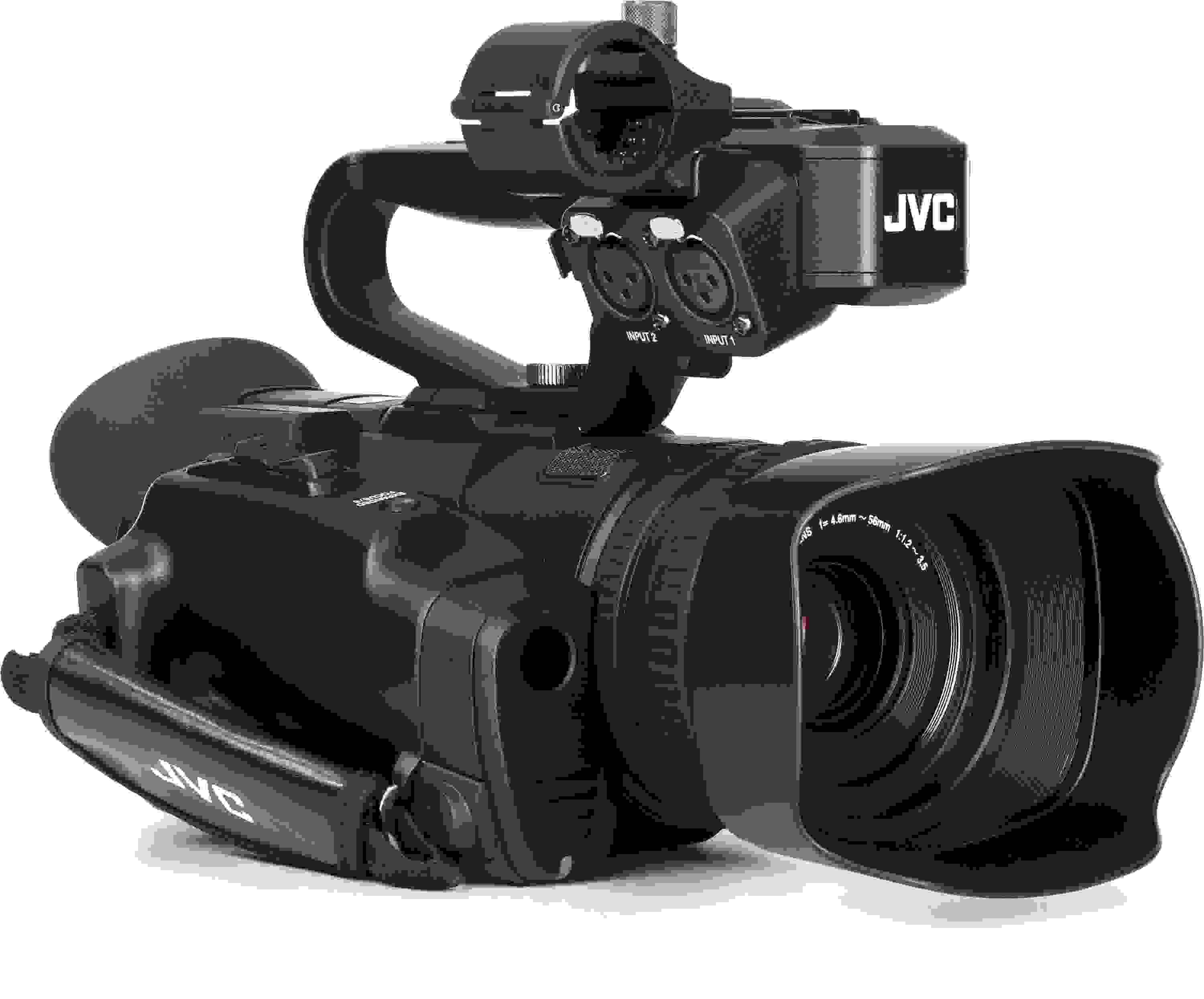 JVC GY-HM250HW 4KCAM Compact Handheld Camcorder with 12x Lens | Sweetwater