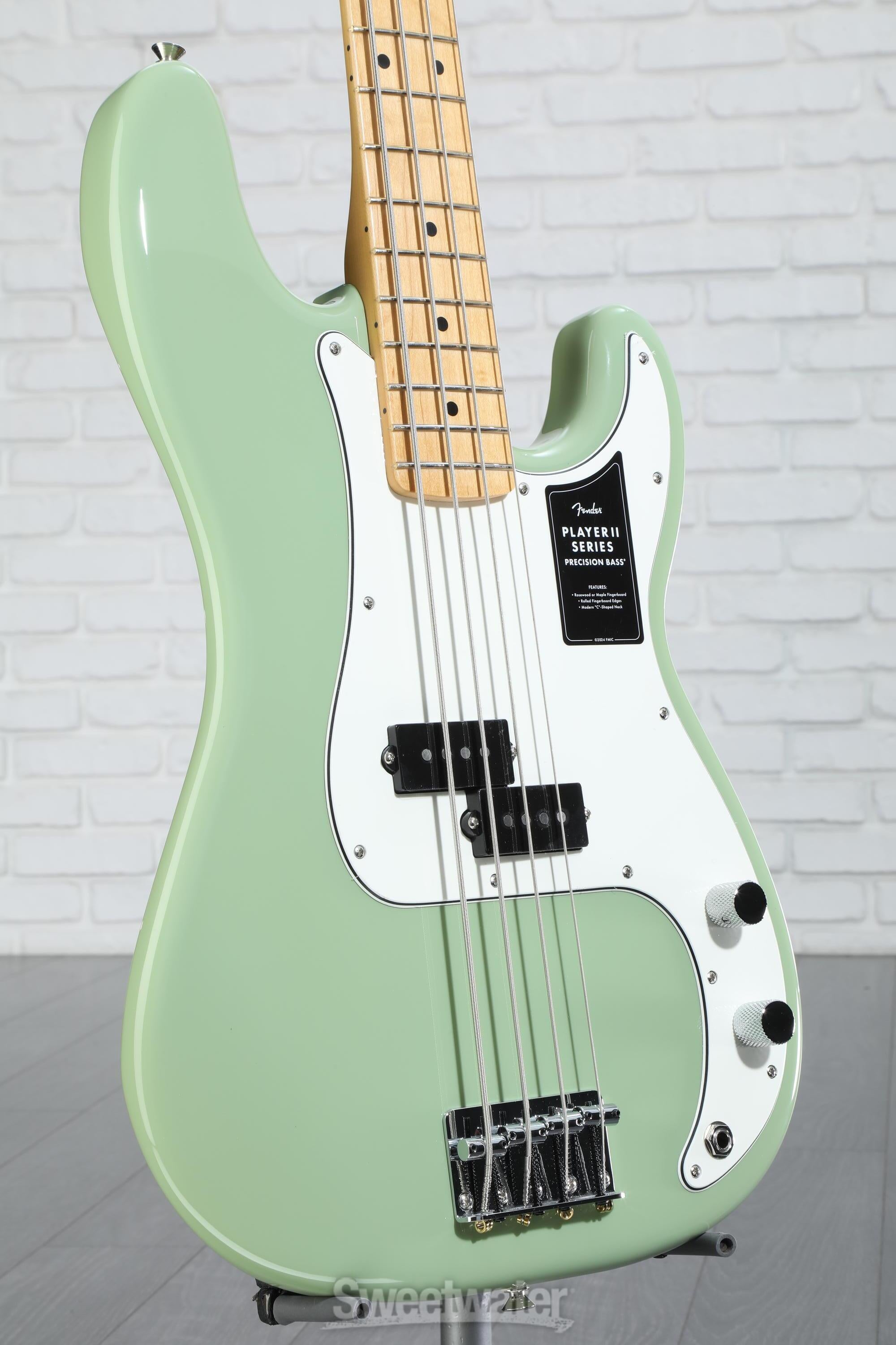 Fender Player II Precision Bass - Birch Green with Maple Fingerboard | Sweetwater