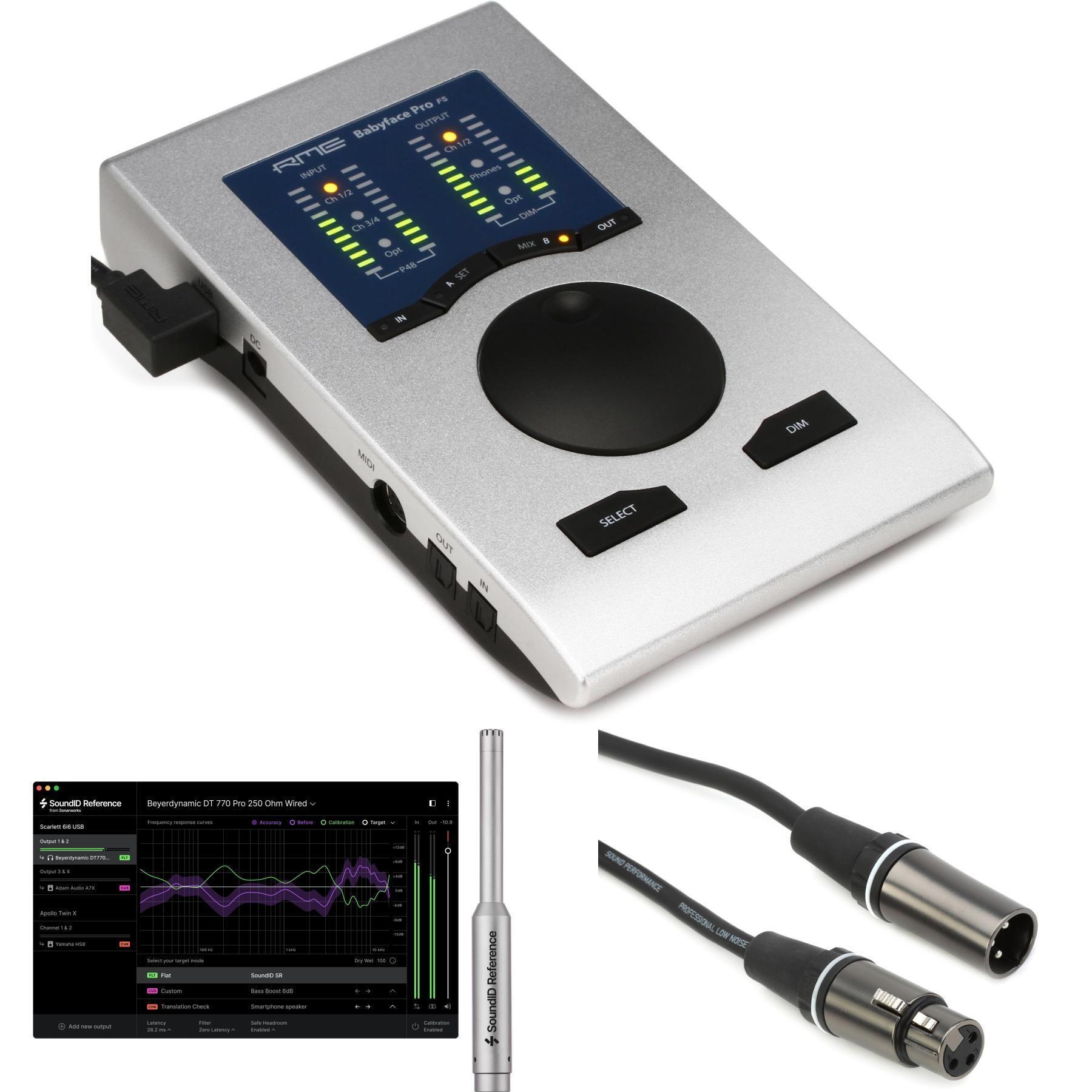 RME Babyface Pro FS 24-channel USB Audio Interface with Sonarworks ...