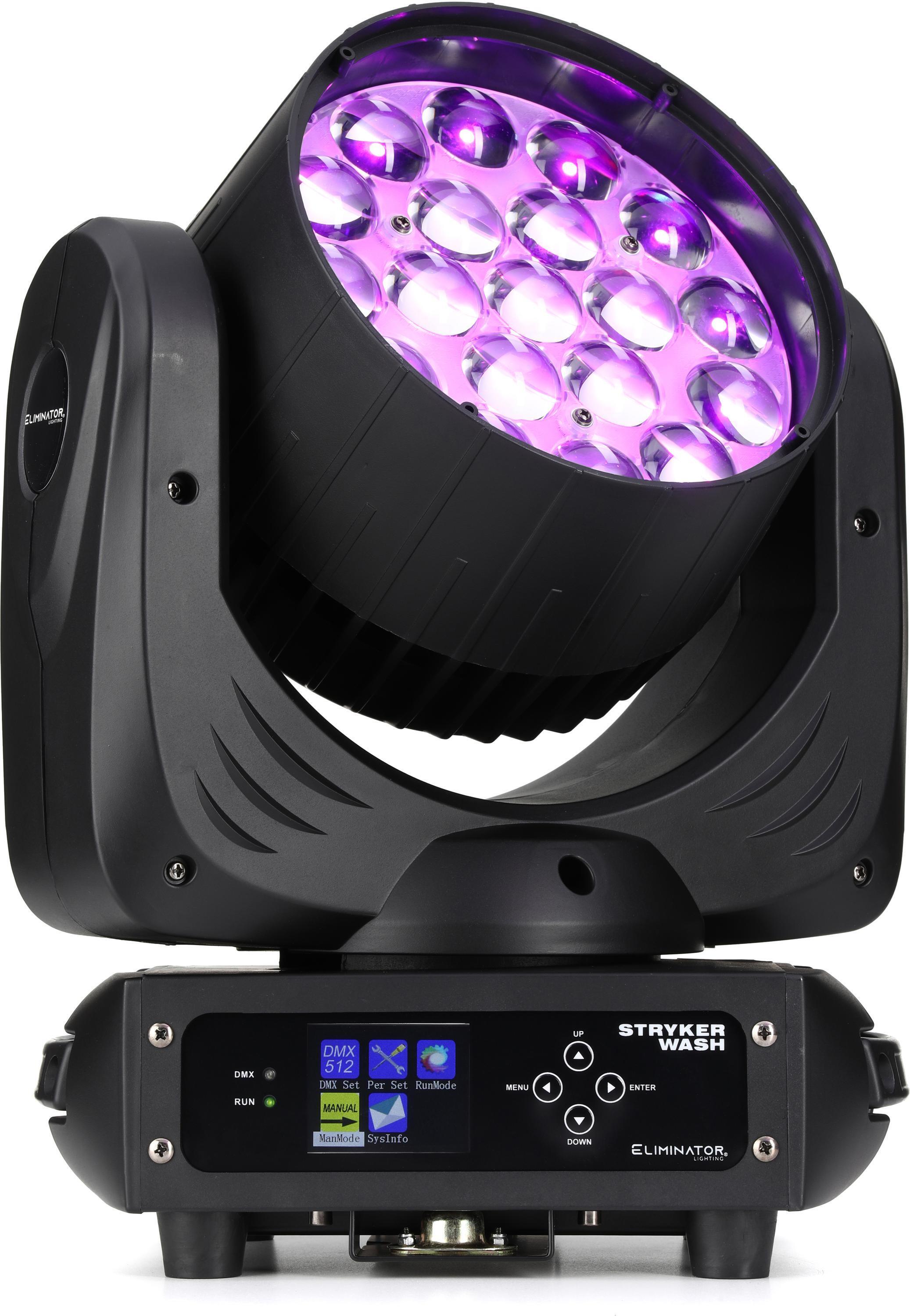 Eliminator Stryker Wash 228-watt Moving Head Fixture | Sweetwater
