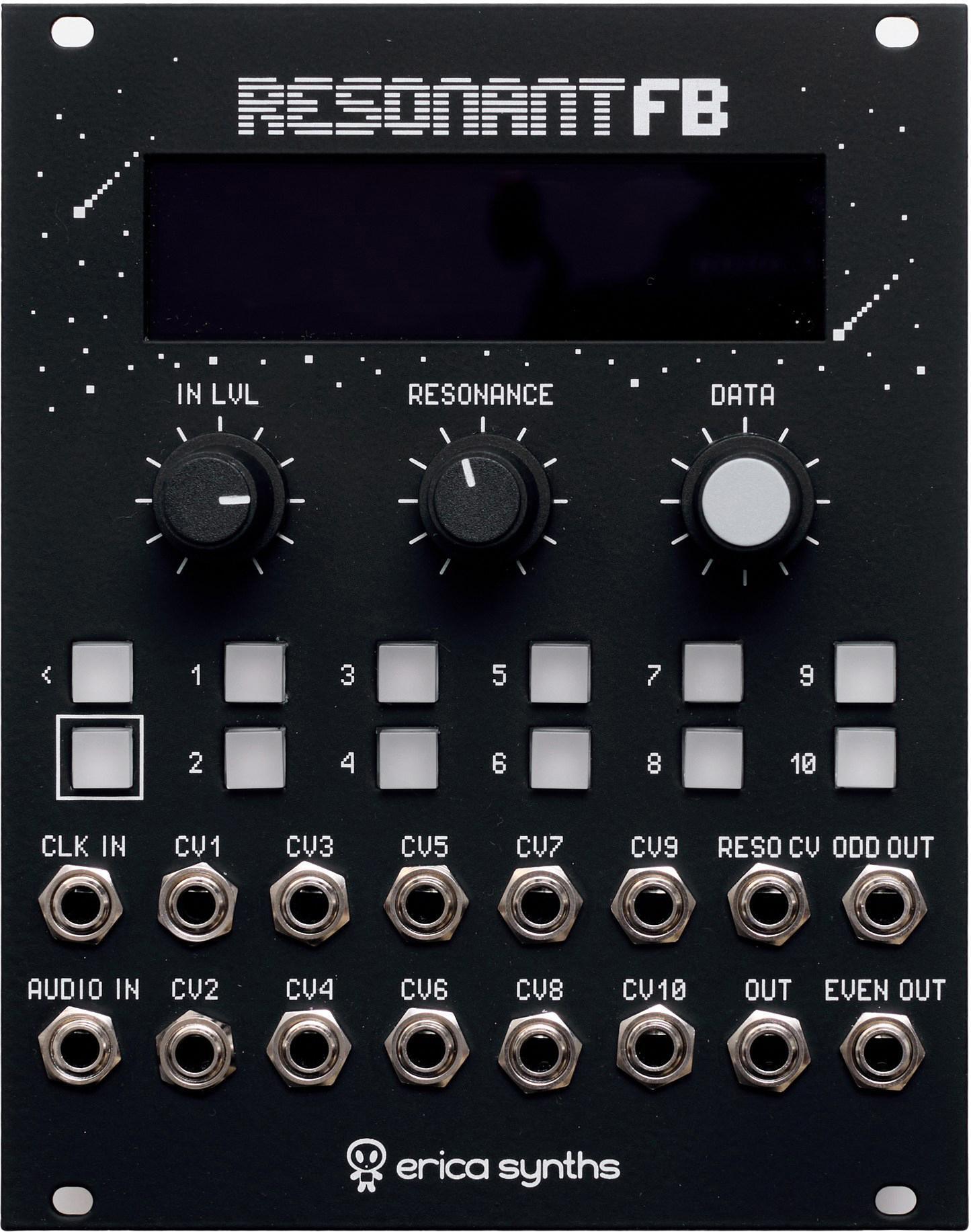 Erica Synths Graphic Resonant FB 10-band Filter Control Eurorack Module | Sweetwater