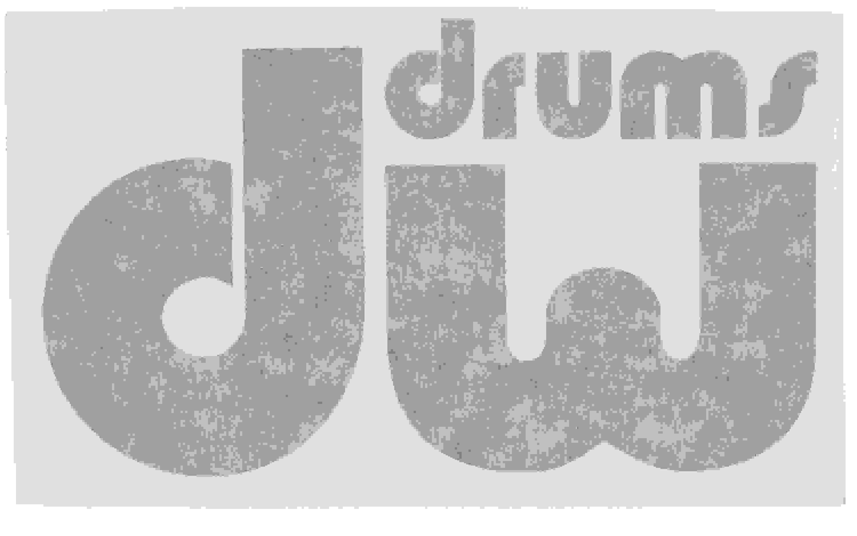 DW Bass Drum Sticker - Black | Sweetwater