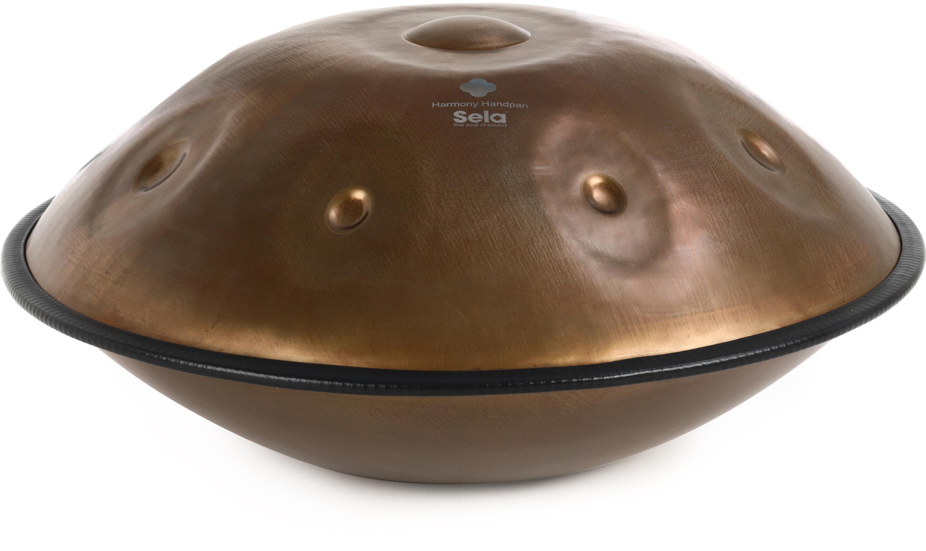 Sela Harmony 9-note Handpan - F# Romanian Hijaz - Stainless Steel ...