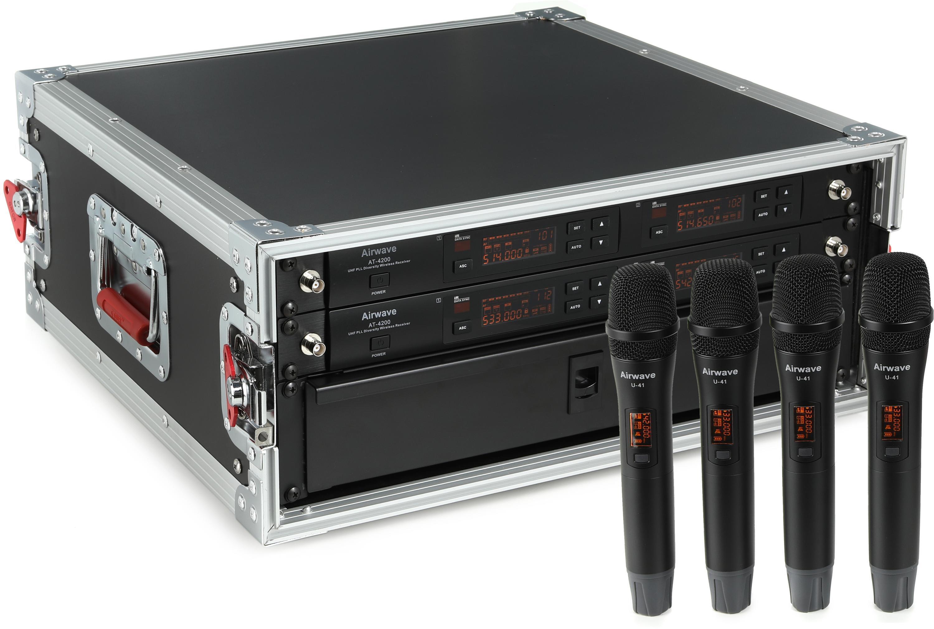 Airwave Technologies AT-HH4CH 4-channel Wireless Handheld Microphone ...