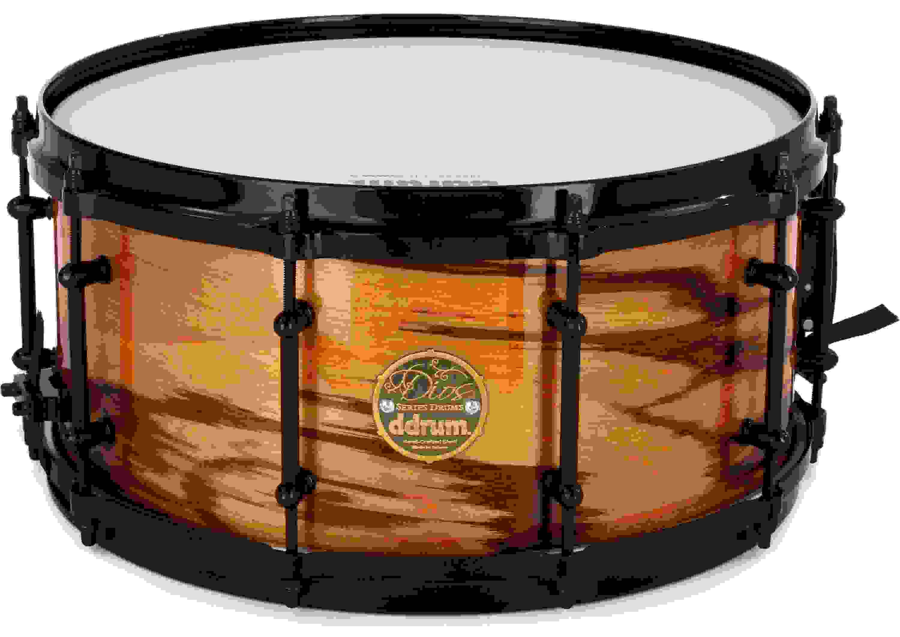 ddrum Dios Maple Snare - 6.5 x 14-inch - Natural Zebrawood | Sweetwater