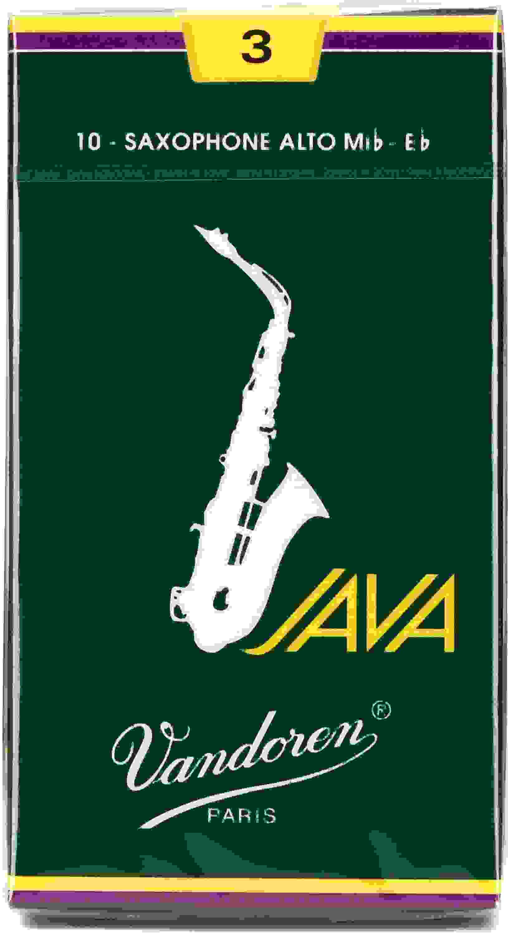 Vandoren SR263 - JAVA Green Alto Saxophone Reeds - 3.0 (10-pack) | Sweetwater