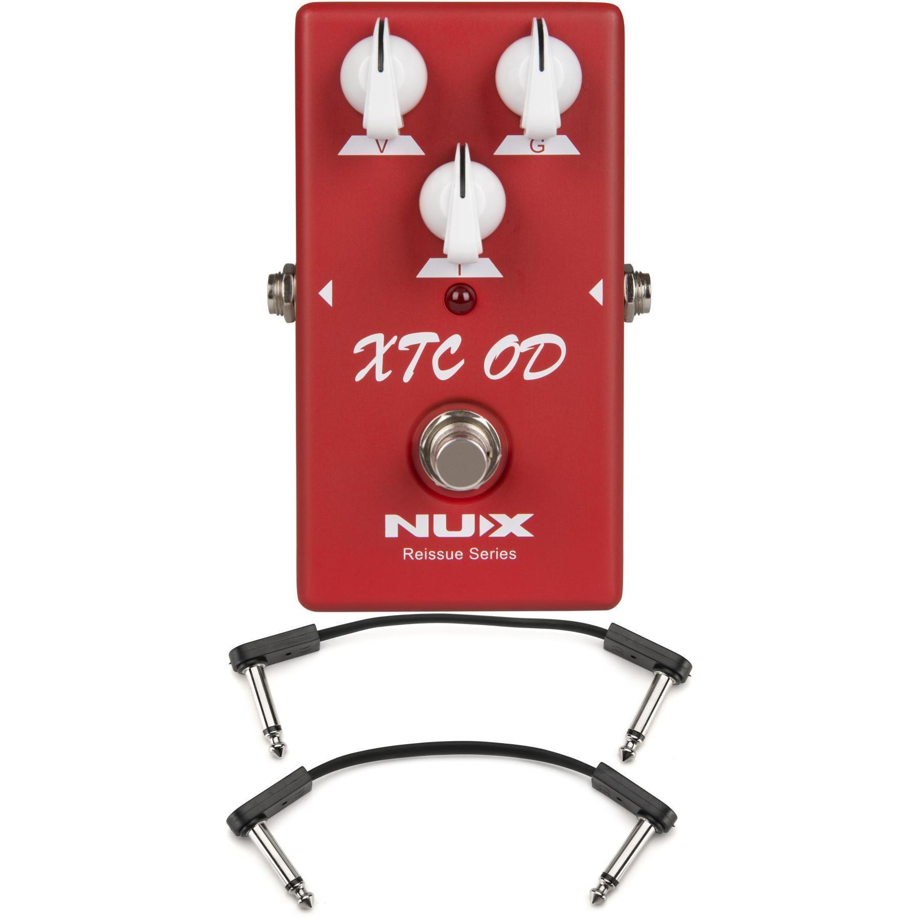 NUX XTC OD Analog Distortion and Overdrive Pedal with EBS Patch Cables ...