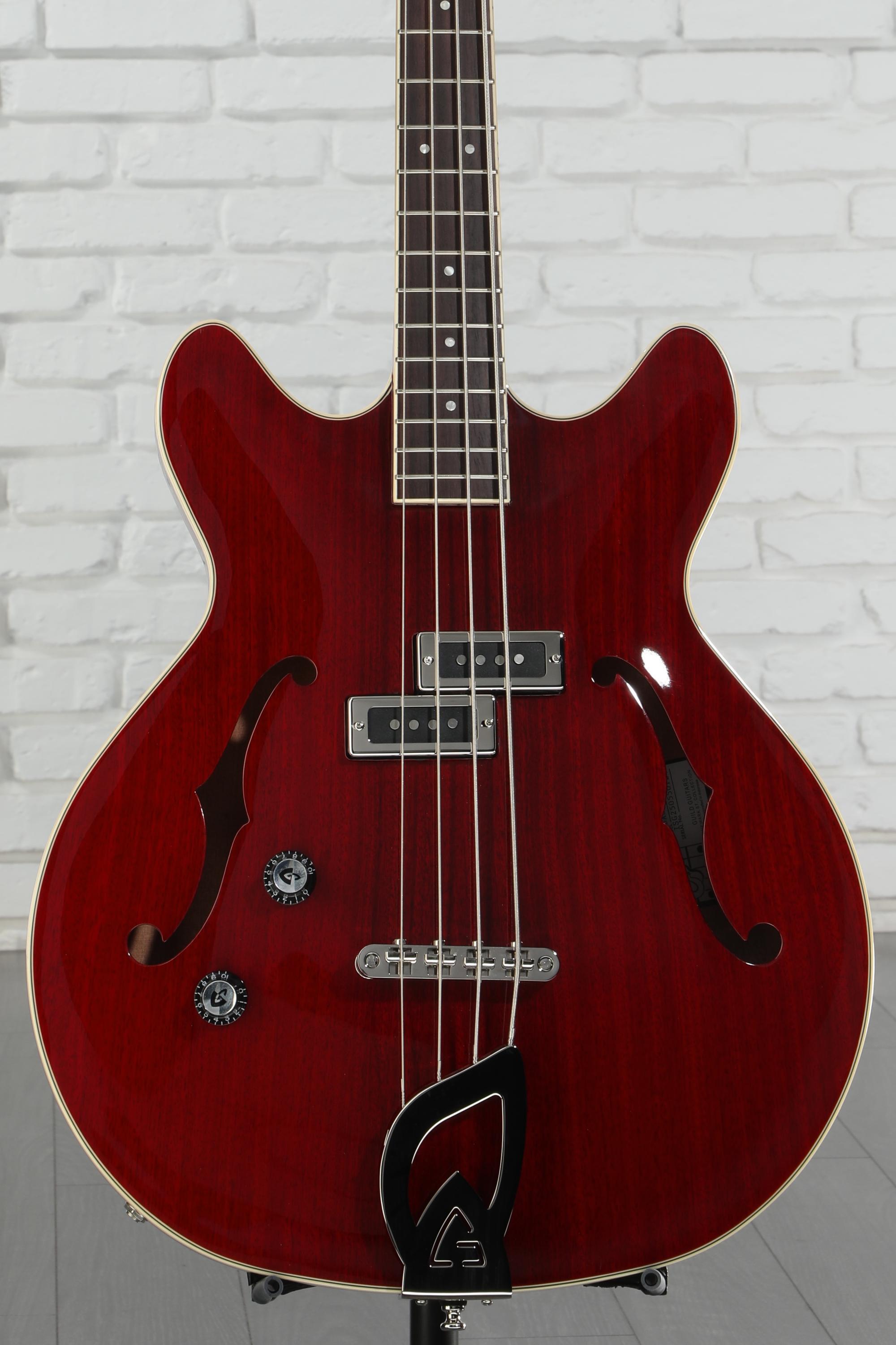 Guild Starfire I Left-handed Bass Guitar - Cherry | Sweetwater