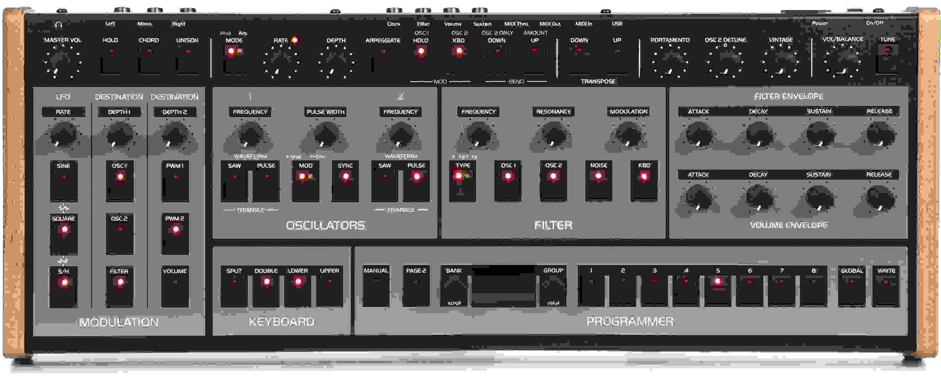 Oberheim OB-X8 8-voice Polyphonic Analog Desktop Synthesizer Module ...