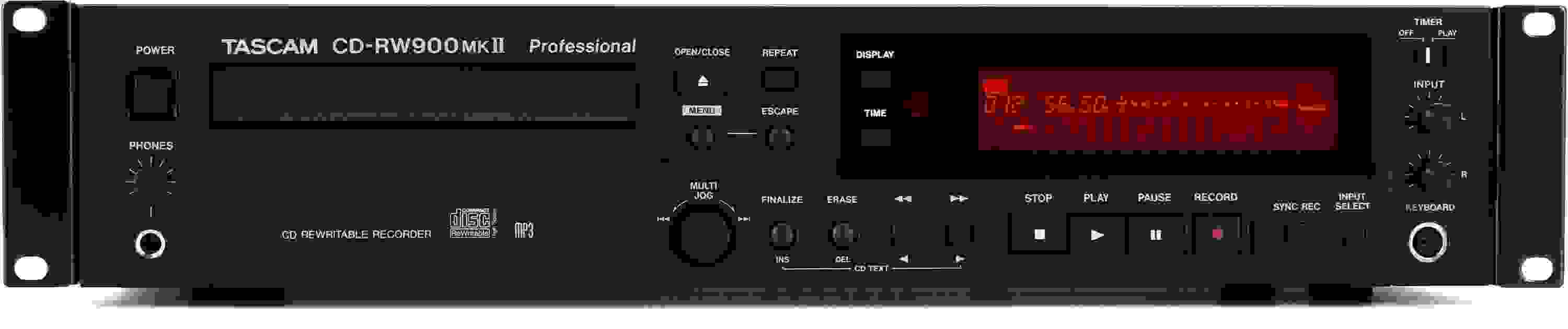 TASCAM CD-RW900MKII Professional Rackmount CD Recorder/Player | Sweetwater