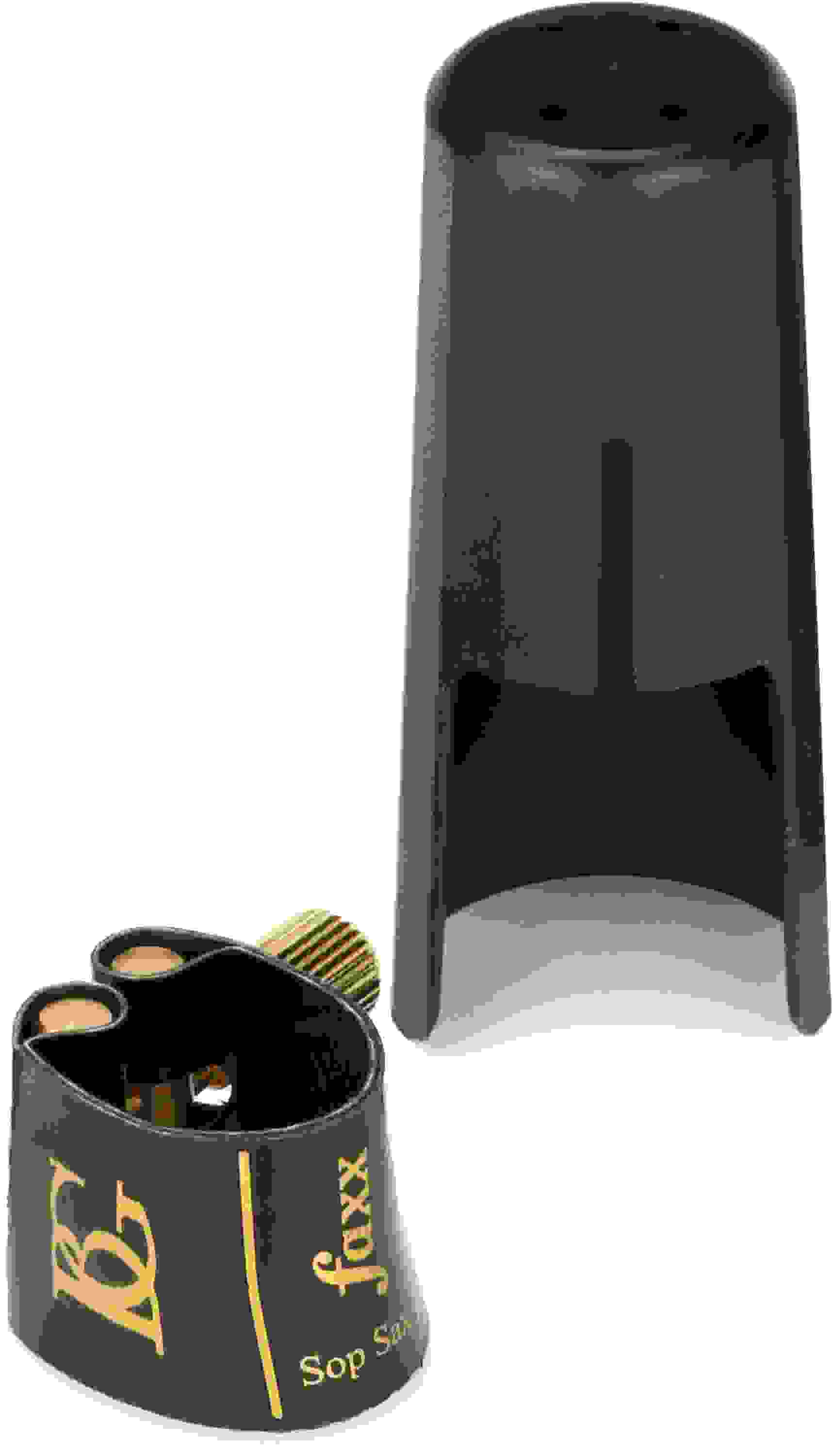 Faxx by BG Flex Fabric ligature for Soprano Saxophone with Cap | Sweetwater