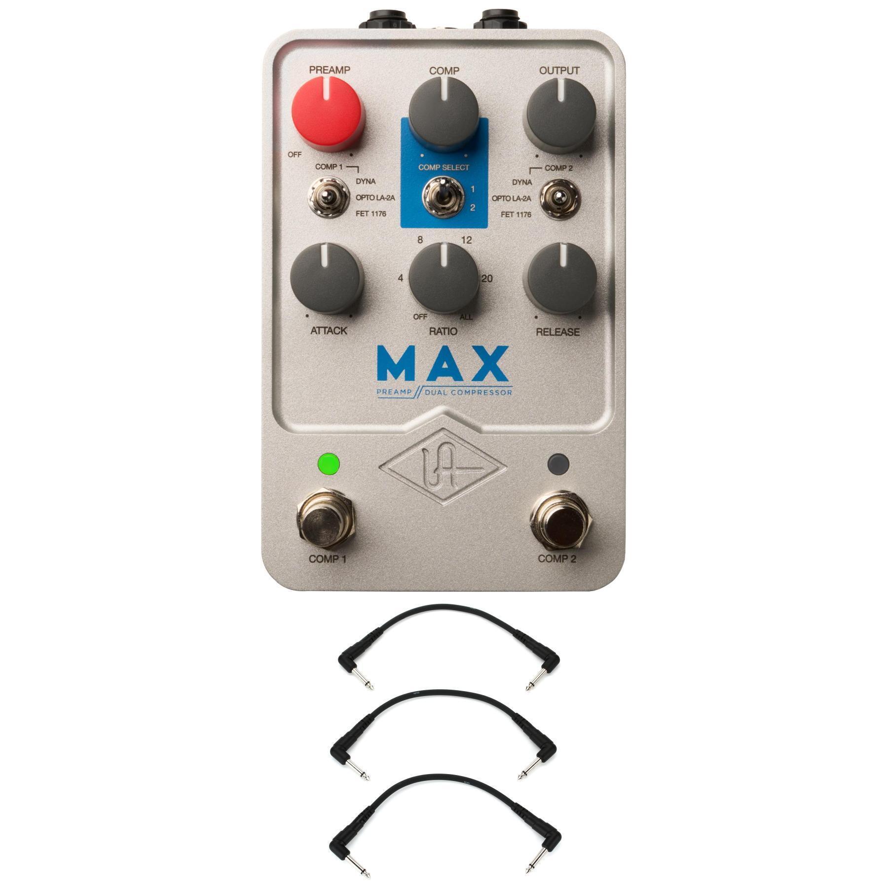 Universal Audio Max Preamp and Dual Compressor Pedal Pedal with 3 Patch ...