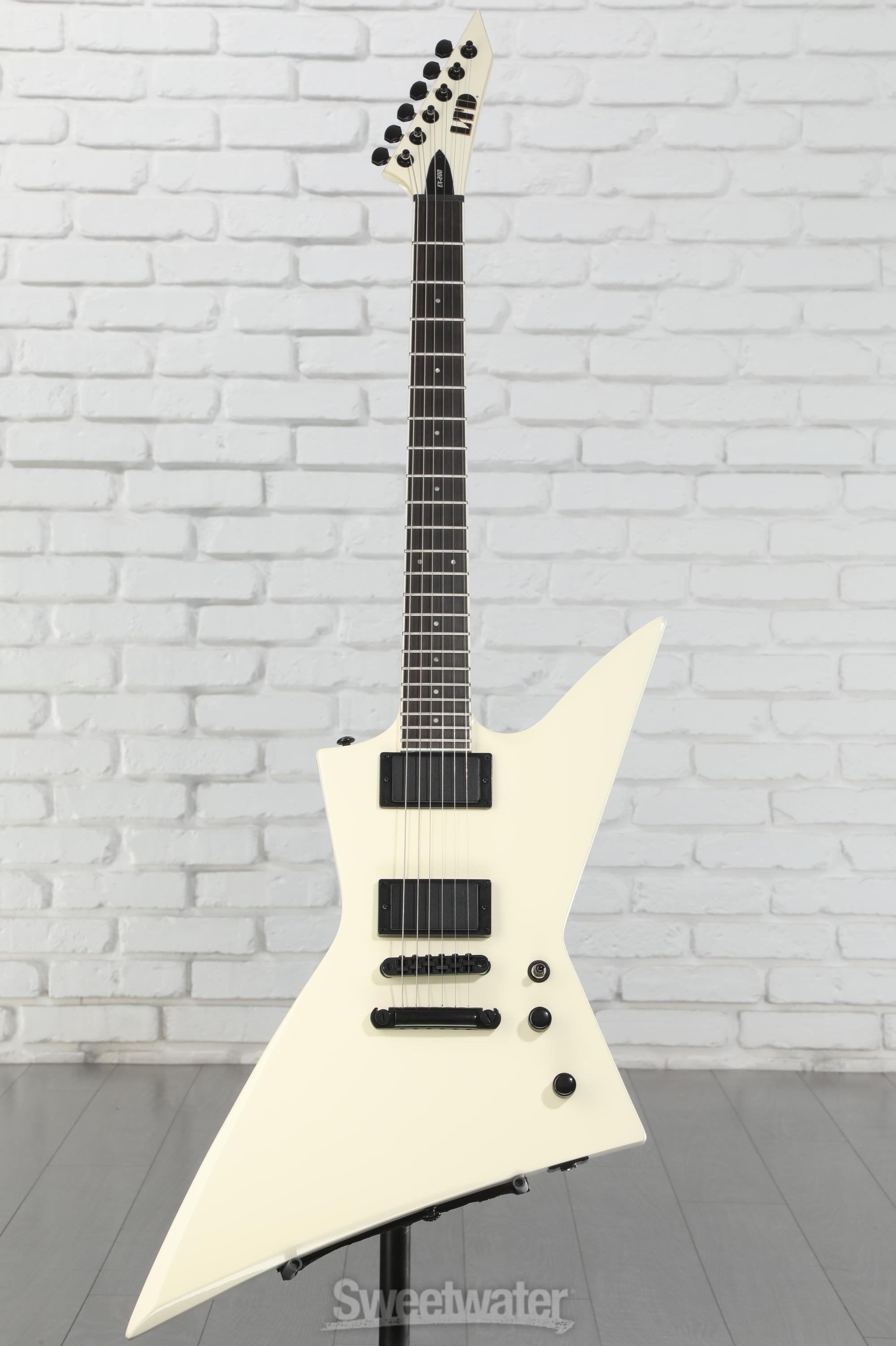 ESP LTD EX-200 Solidbody Electric Guitar - Olympic White | Sweetwater