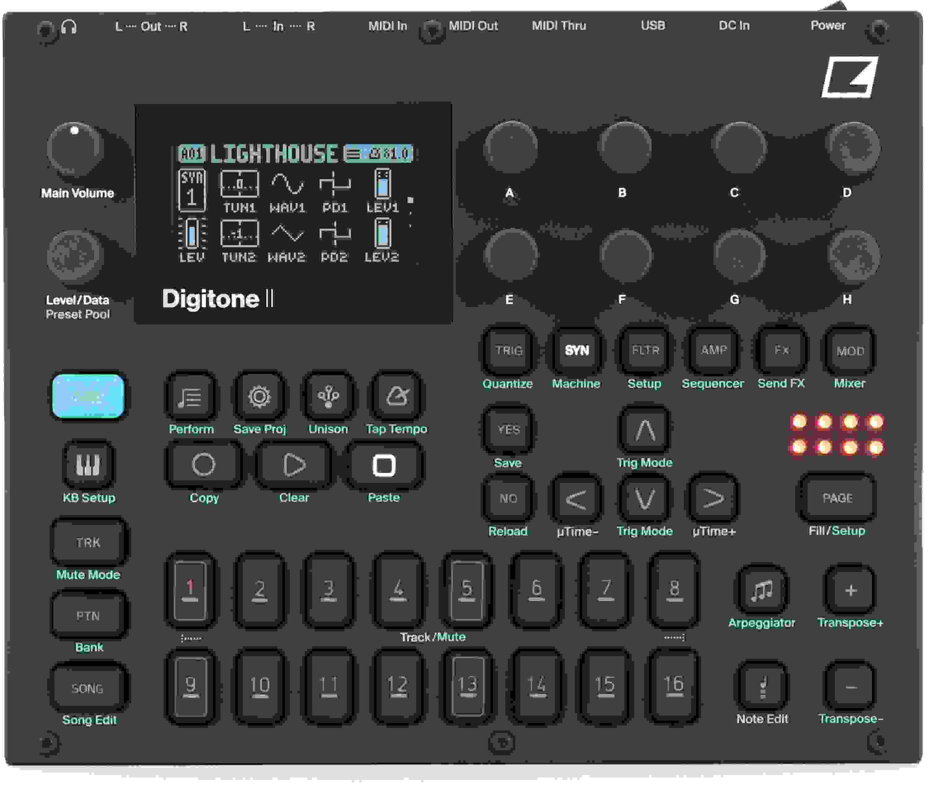 Elektron Digitone II 16-track Polyphonic Digital Synthesizer | Sweetwater