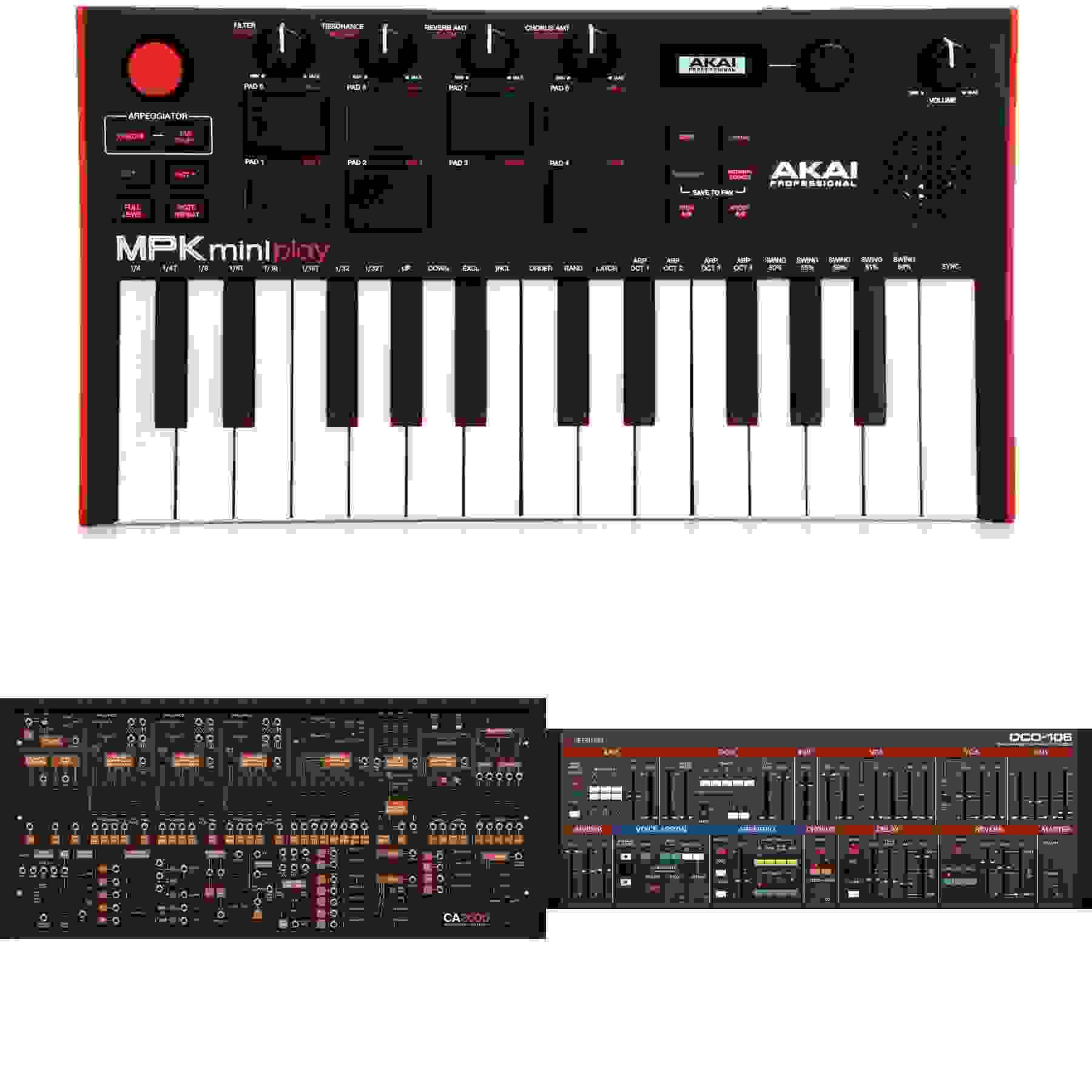 Akai Professional MPK Mini Play3 25-key Portable Keyboard MIDI ...