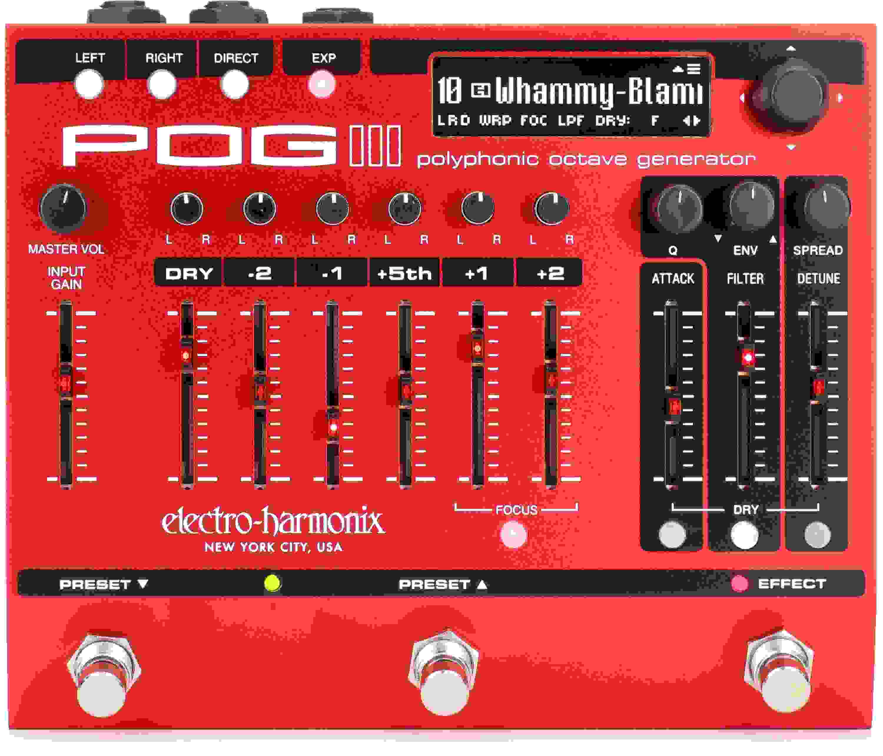 Electro-Harmonix POG3 Polyphonic Octave Generator Pedal | Sweetwater