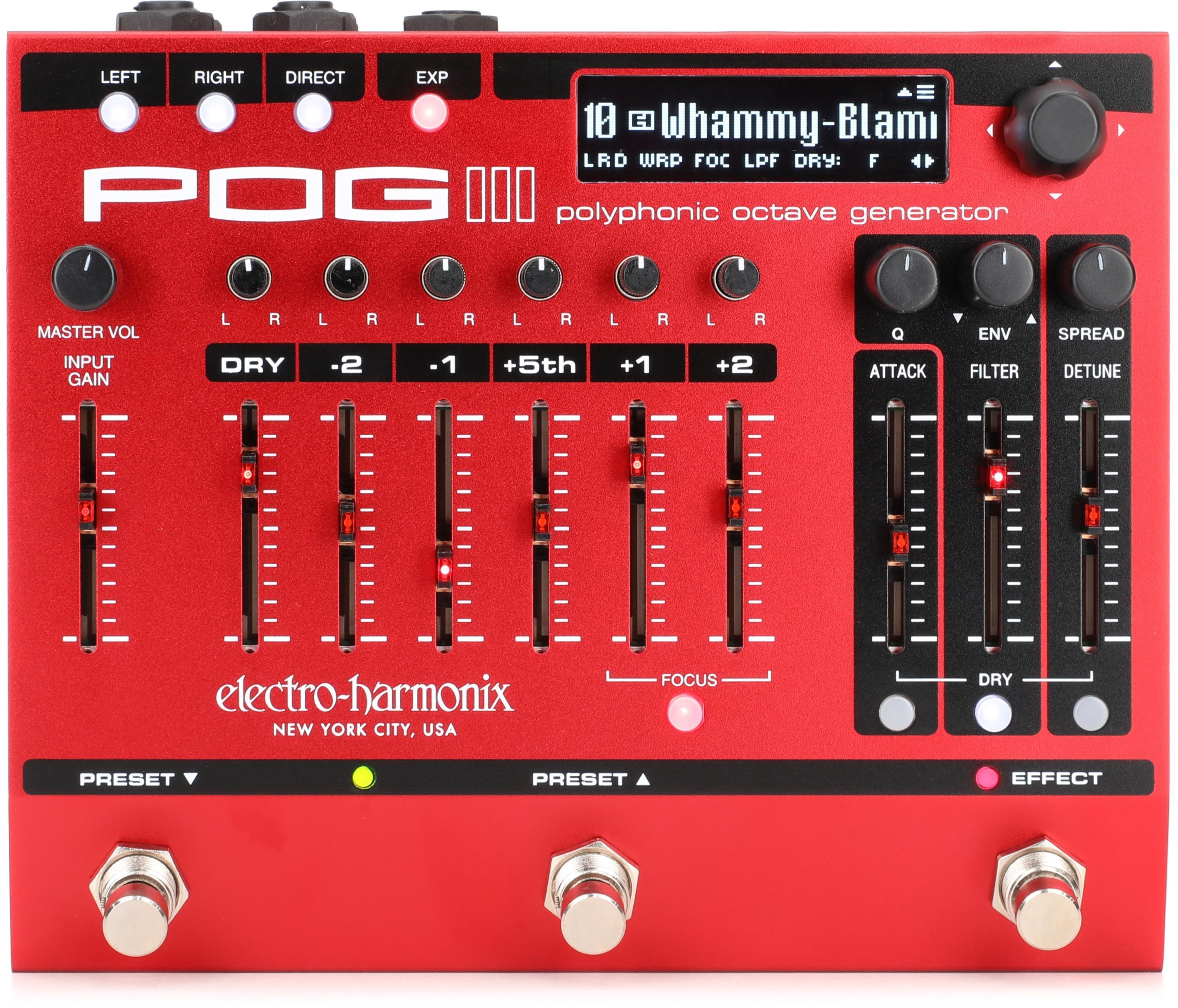 Electro-Harmonix POG3 Polyphonic Octave Generator Pedal | Sweetwater