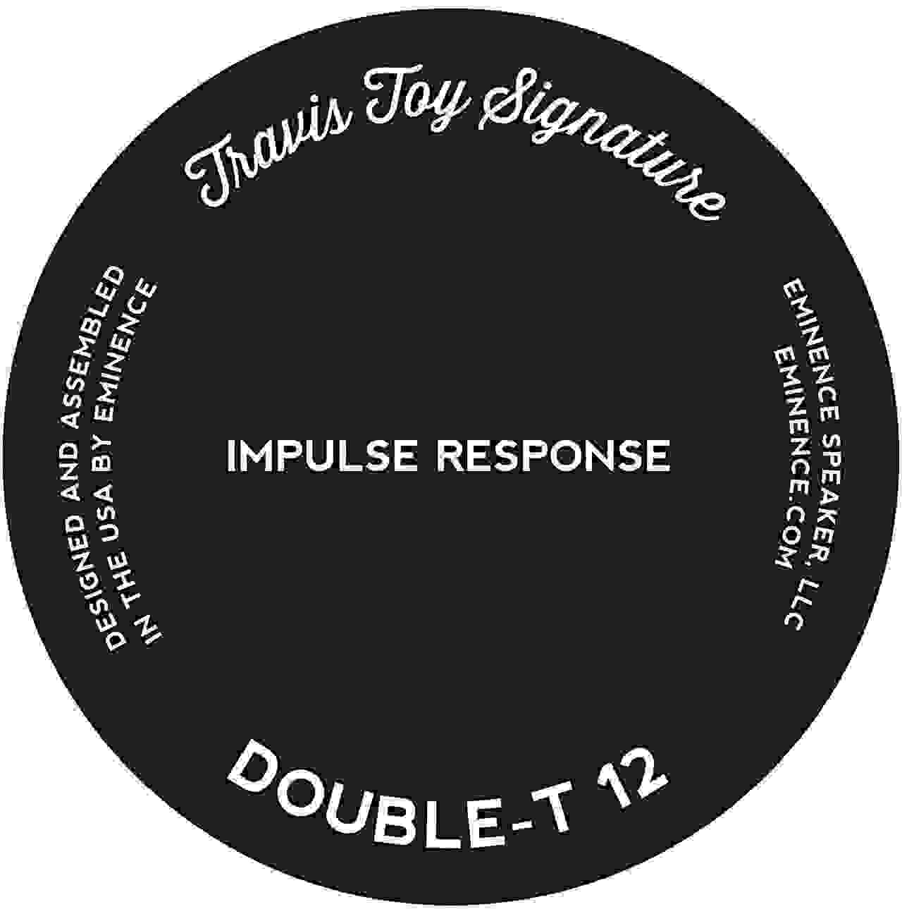 Eminence Travis Troy Signature Double-T 12 Speaker Impulse Response ...