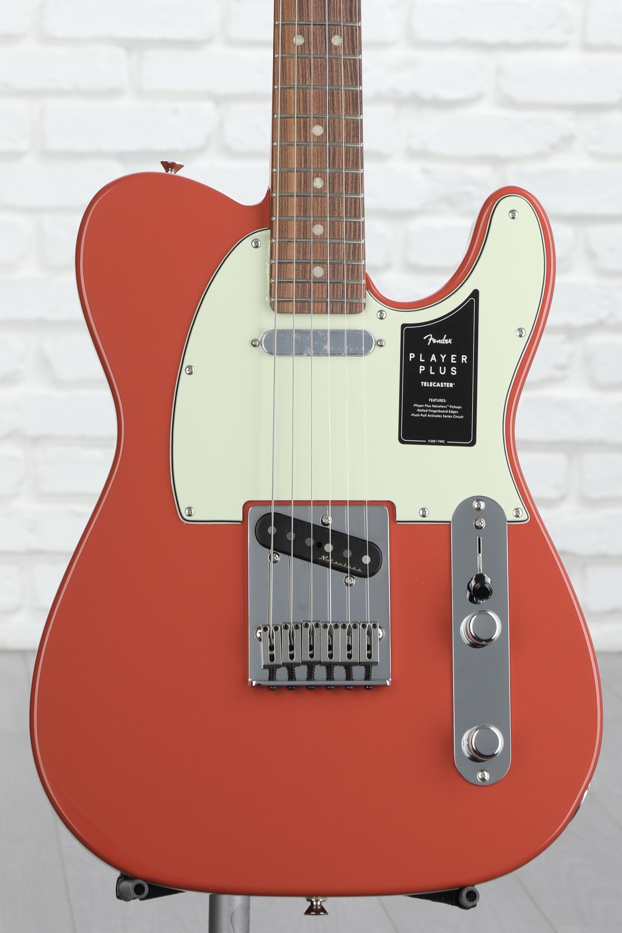Fender Player Plus Telecaster Solidbody Electric Guitar - Fiesta Red ...