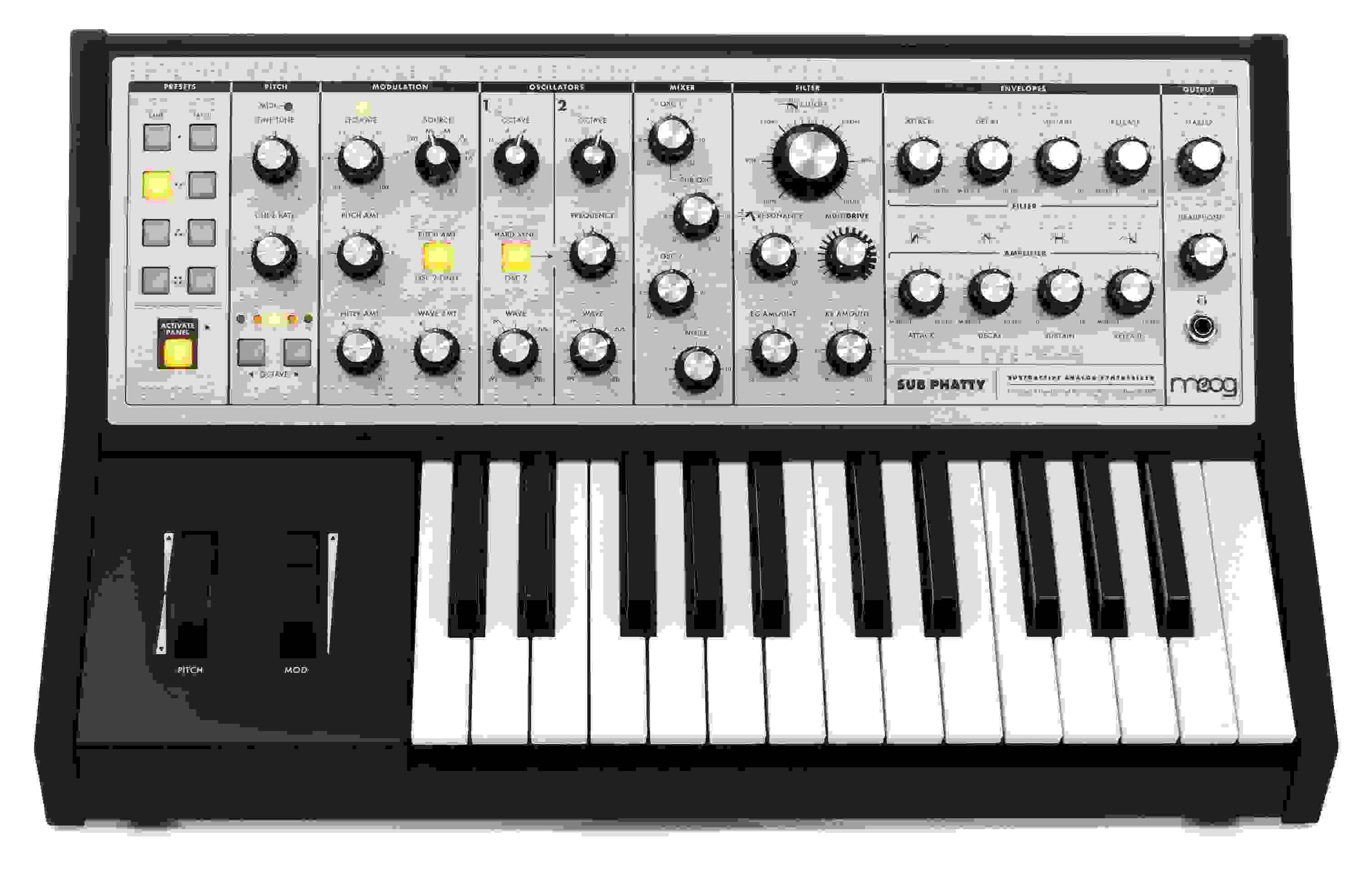 Moog Sub Phatty Analog Synthesizer Special Edition | Sweetwater