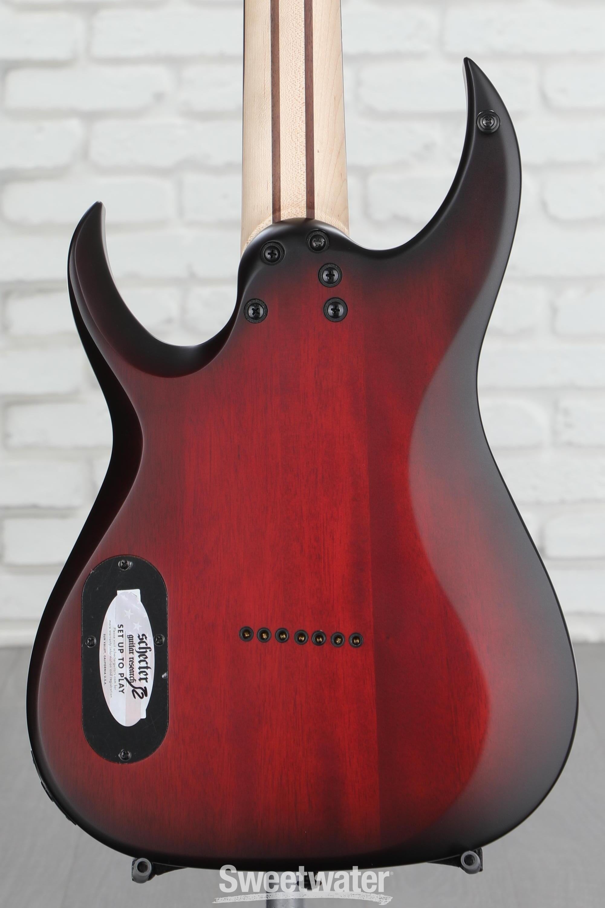 Schecter Sunset-7 Extreme 7-string Baritone Electric Guitar - Scarlet ...
