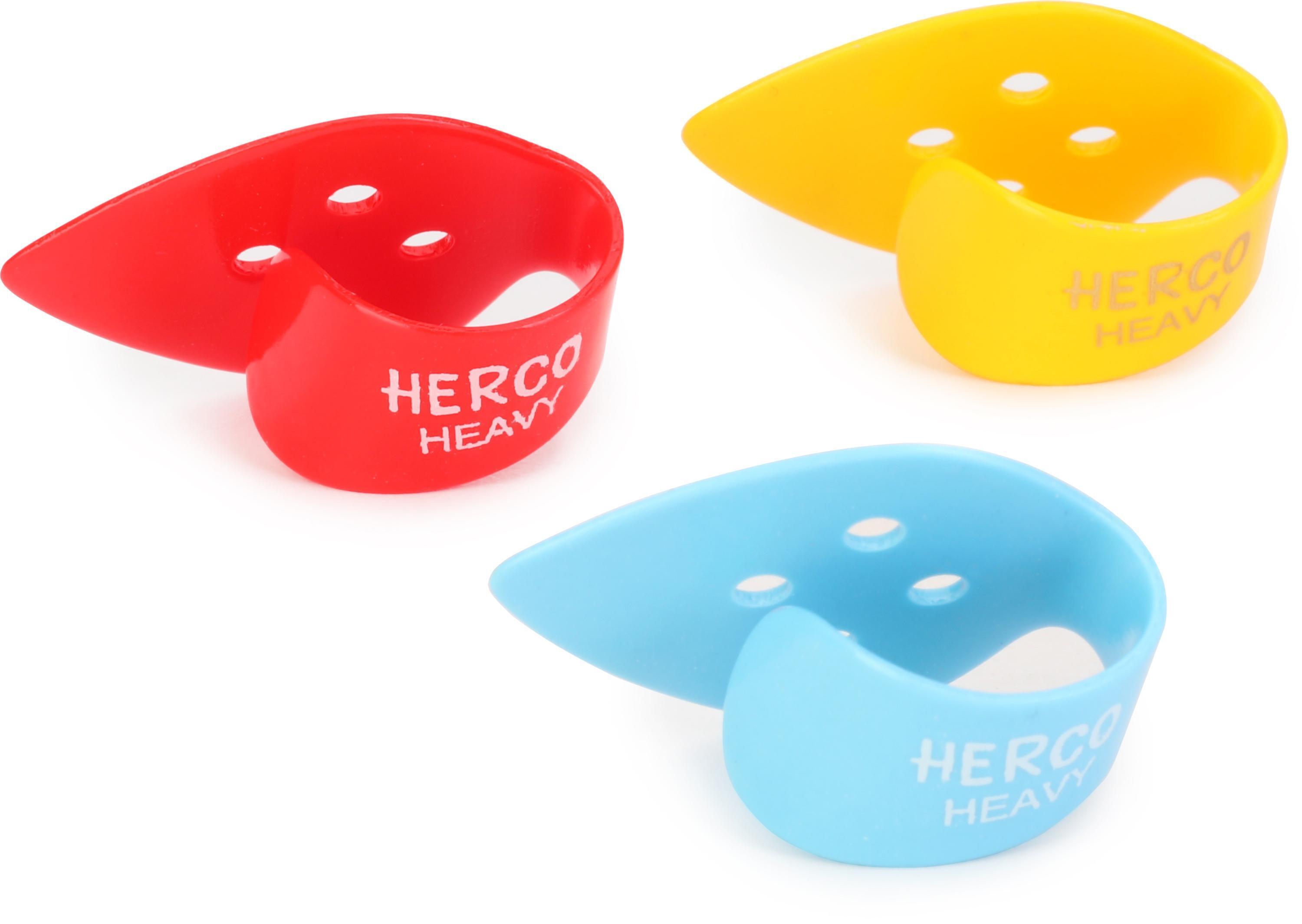 Herco Flat/Thumbpick - Heavy Gauge (3-pack) | Sweetwater
