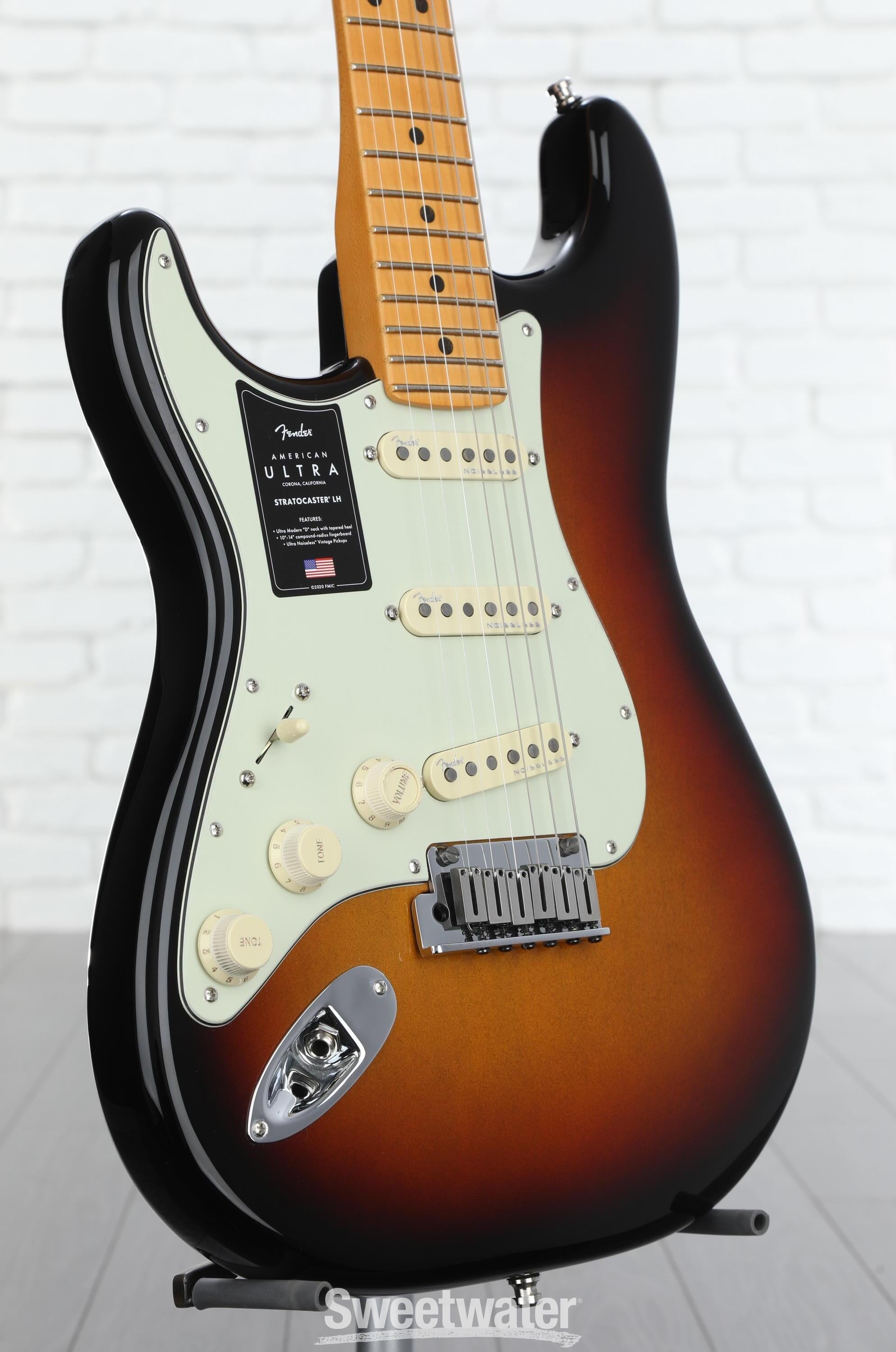 Fender American Ultra Stratocaster Left-handed - Ultraburst with Maple ...