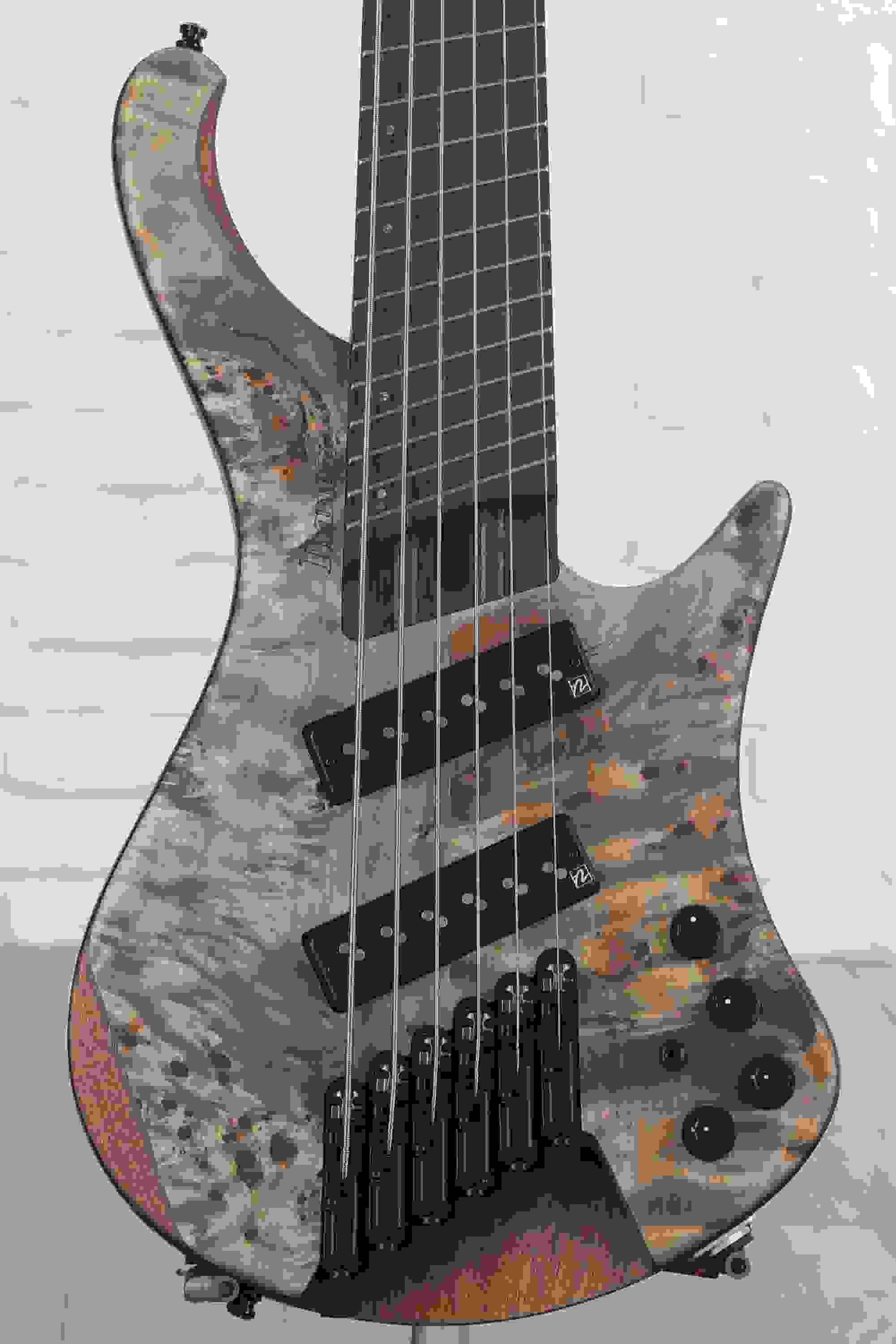 Ibanez Bass Workshop EHB1506MS Bass Guitar - Black Ice Flat | Sweetwater