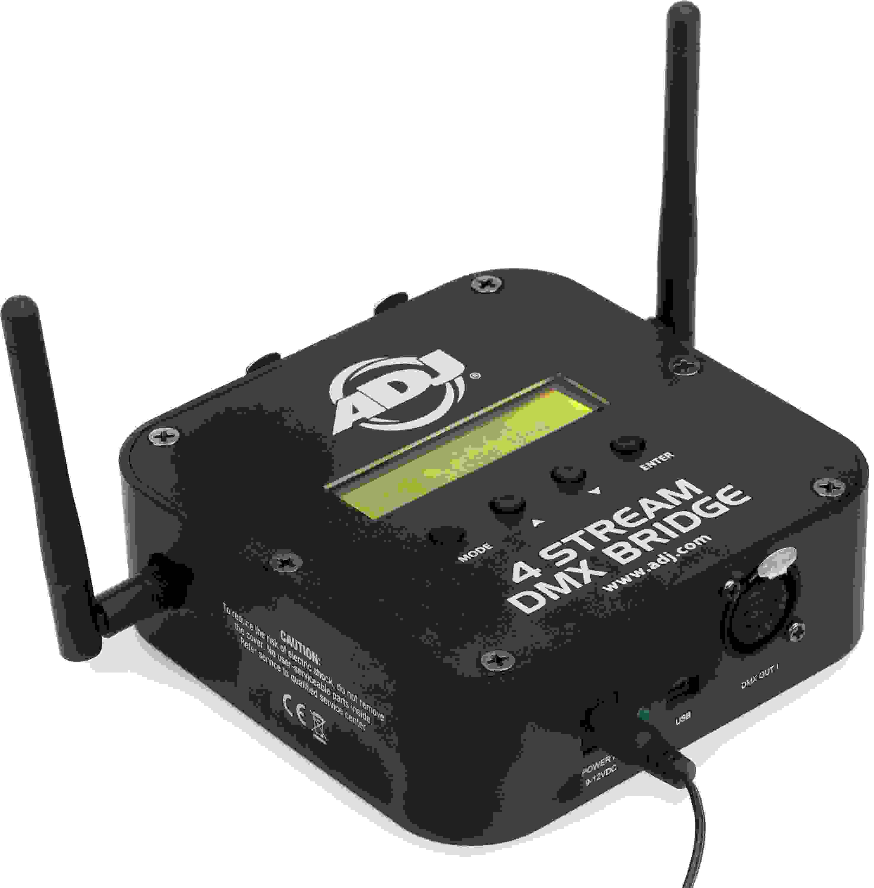 ADJ 4 Stream DMX Bridge 4-Universe WiFly DMX Bridge | Sweetwater