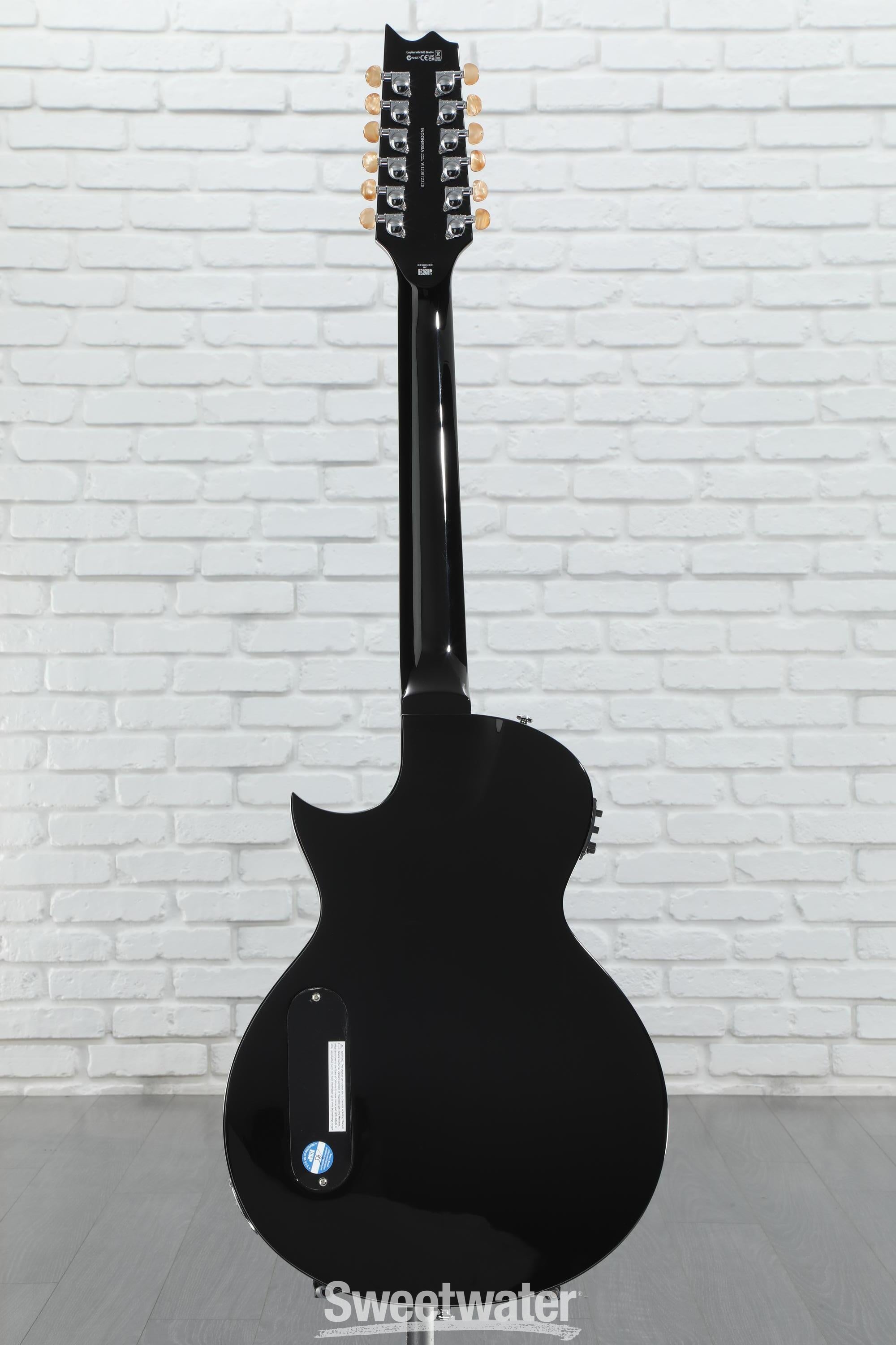 ESP LTD TL-12 12-string Acoustic-electric Guitar - Black | Sweetwater