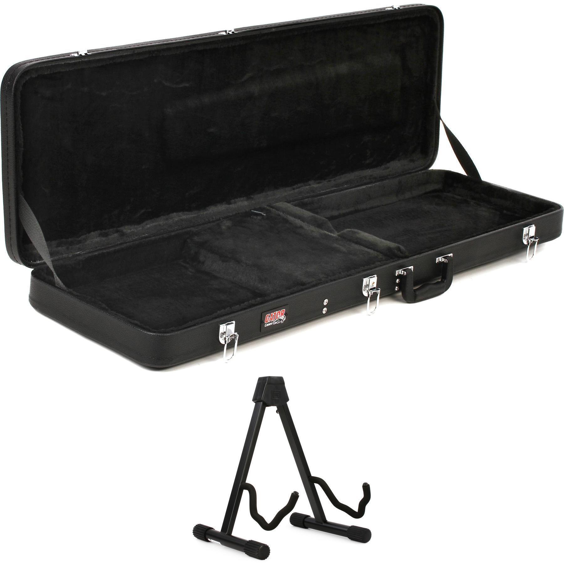 Gator Economy Wood Case with Guitar Stand - Solidbody Electric Guitar ...