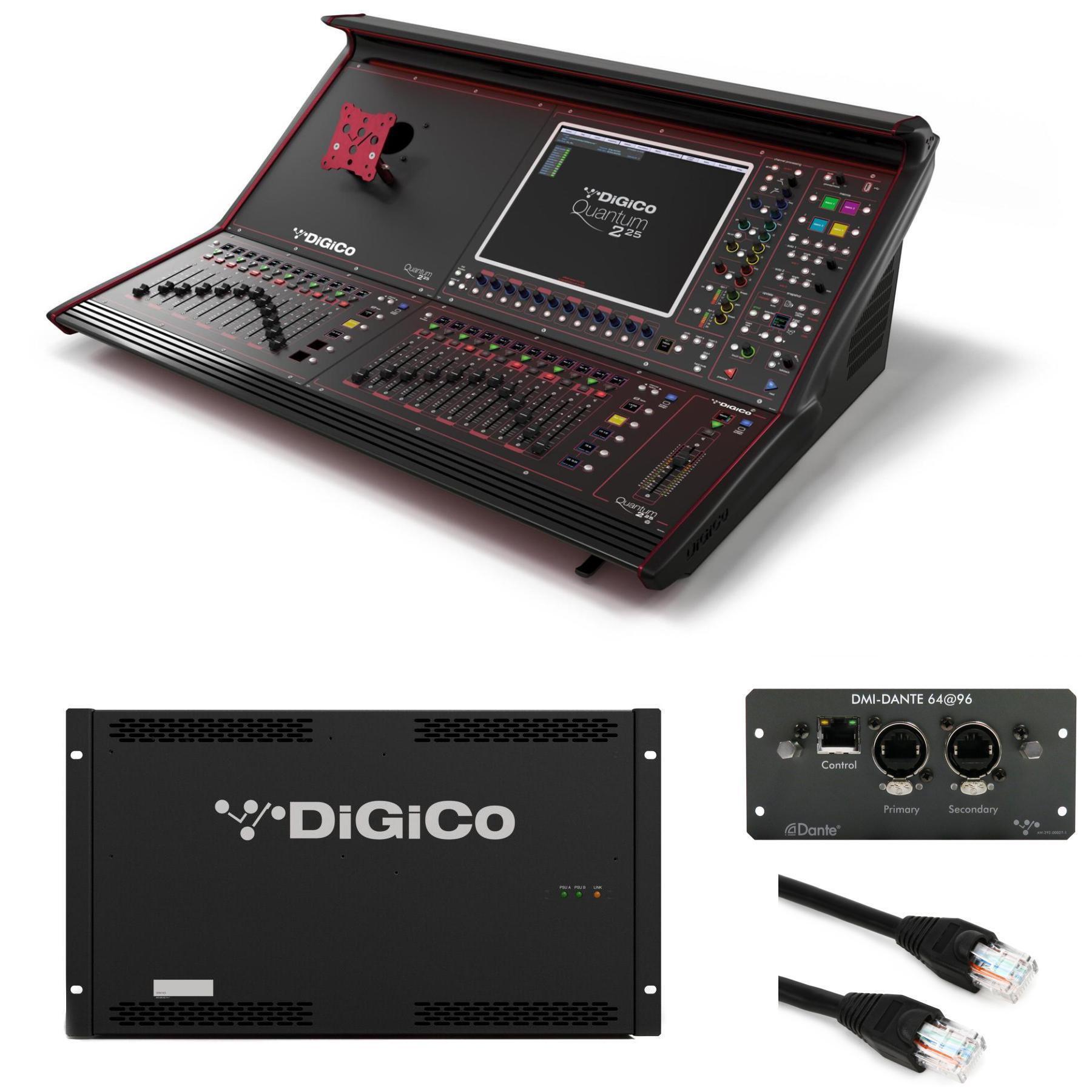 DiGiCo Q225 Dante Install Package | Sweetwater