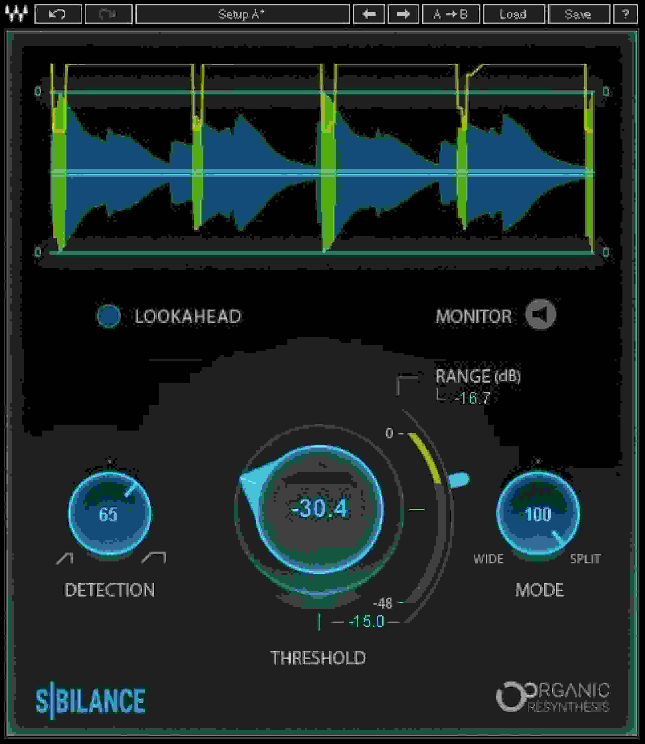 Waves Sibilance Vocal De-esser Plug-in | Sweetwater