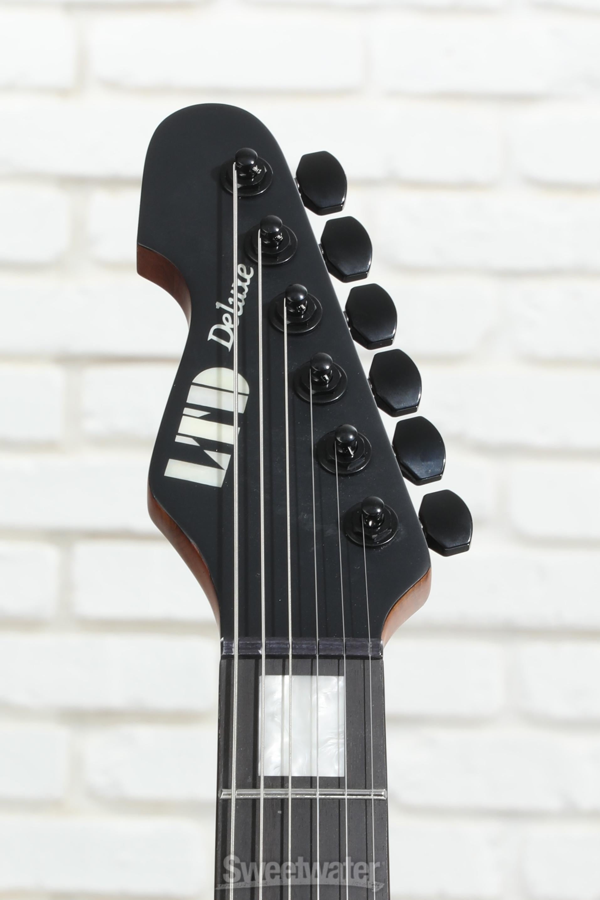 ESP LTD XJ-1 HT Electric Guitar - Black Blast | Sweetwater