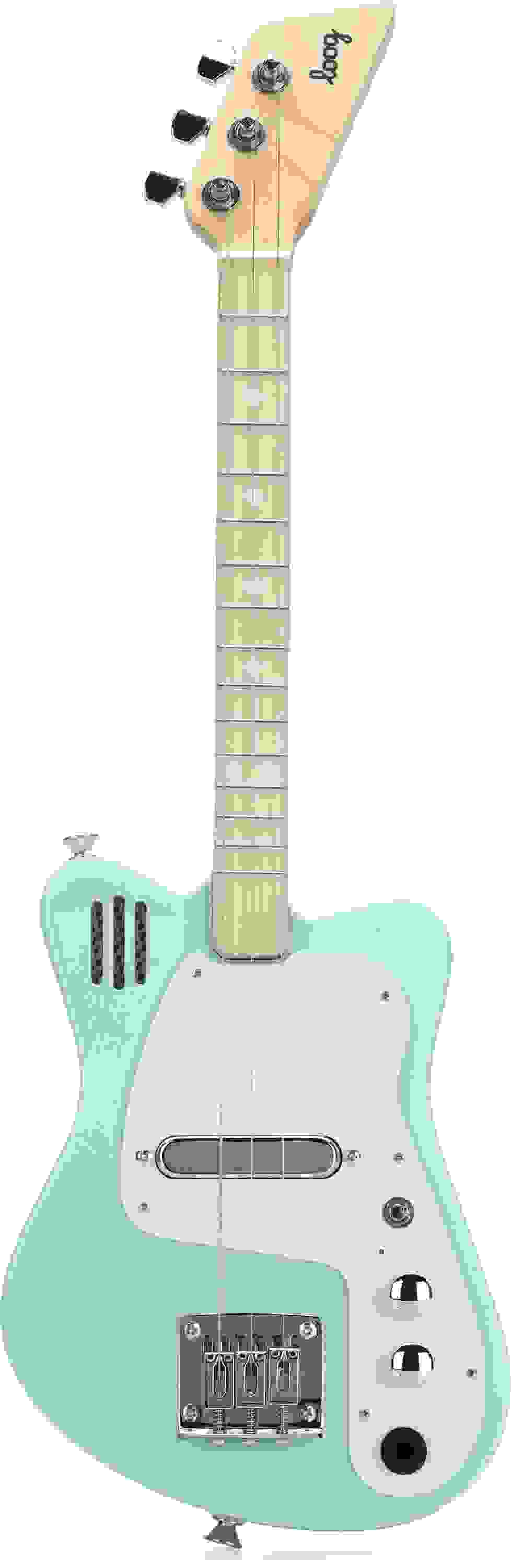 Loog Guitars Mini Electric Guitar - Green | Sweetwater