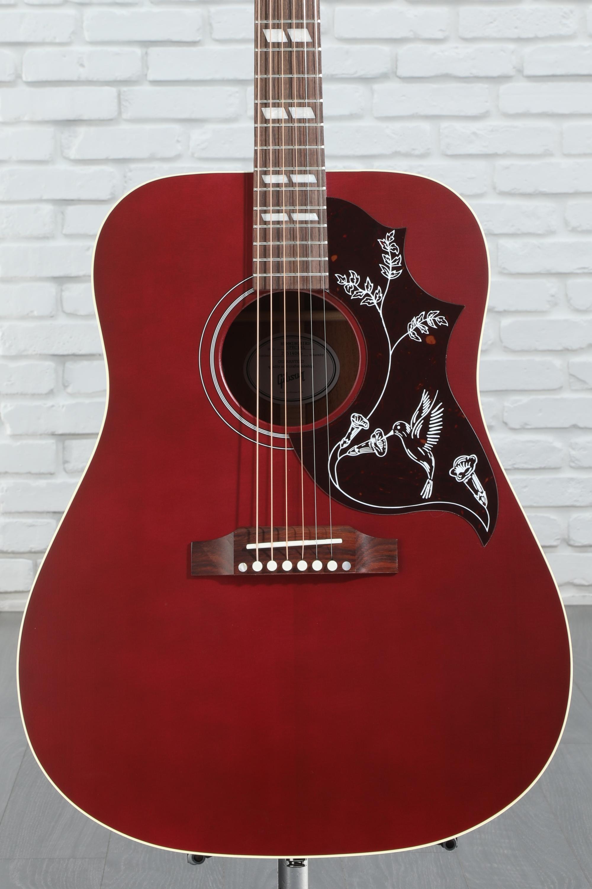 Gibson Acoustic Hummingbird Special Acoustic-electric Guitar - Wine Red ...