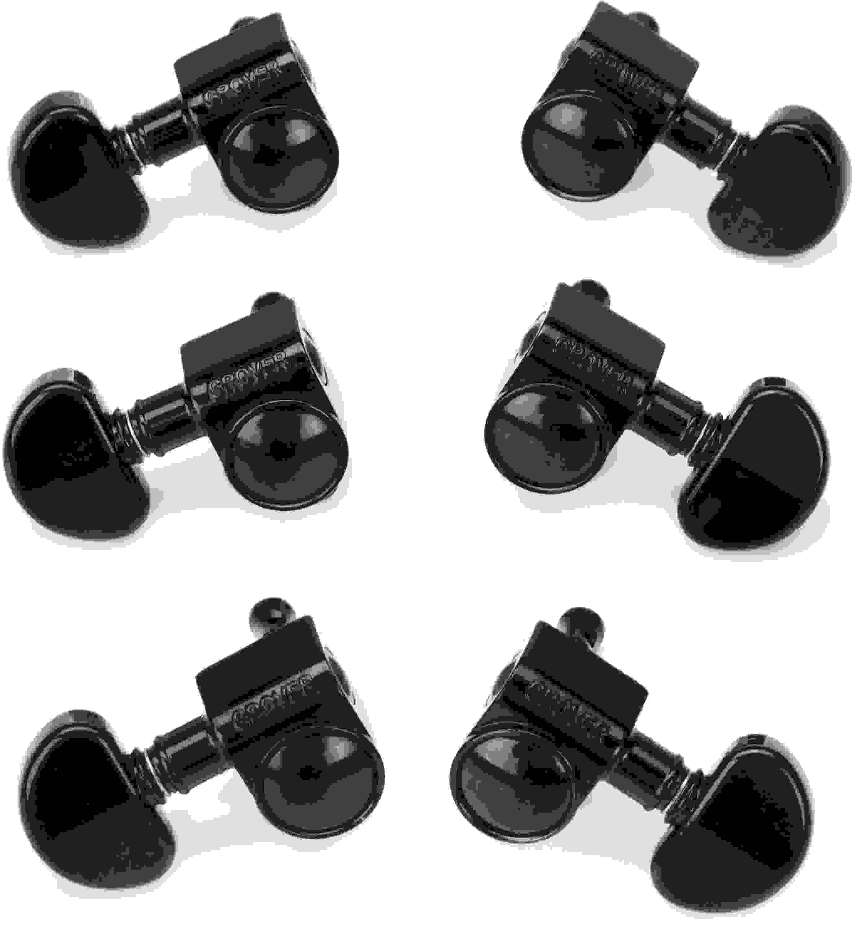 Grover 102BC Original Rotomatics Tuning Machines Set - Black Chrome ...