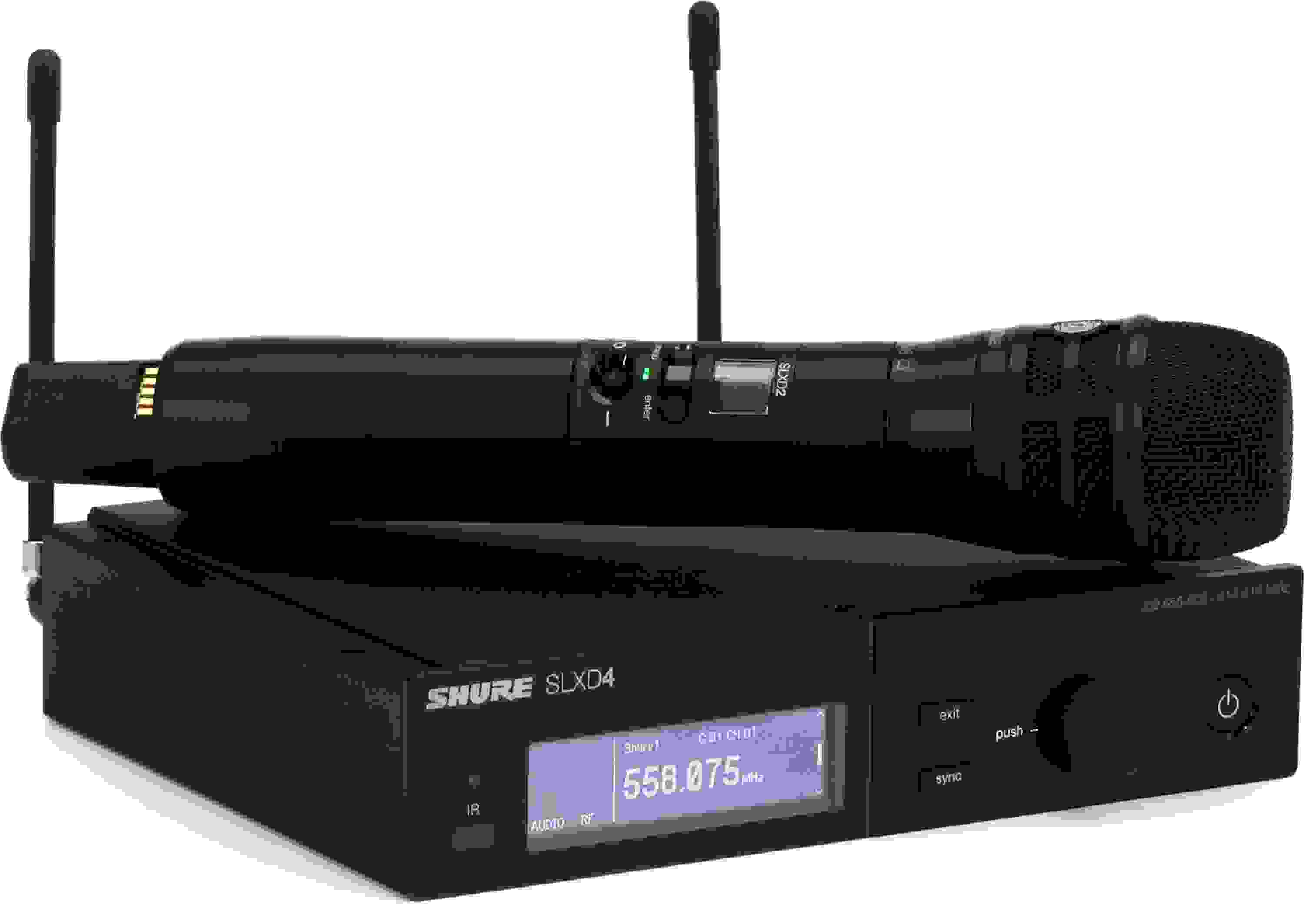 Shure SLXD24/K8B Digital Wireless Handheld Microphone System - J52 Band | Sweetwater
