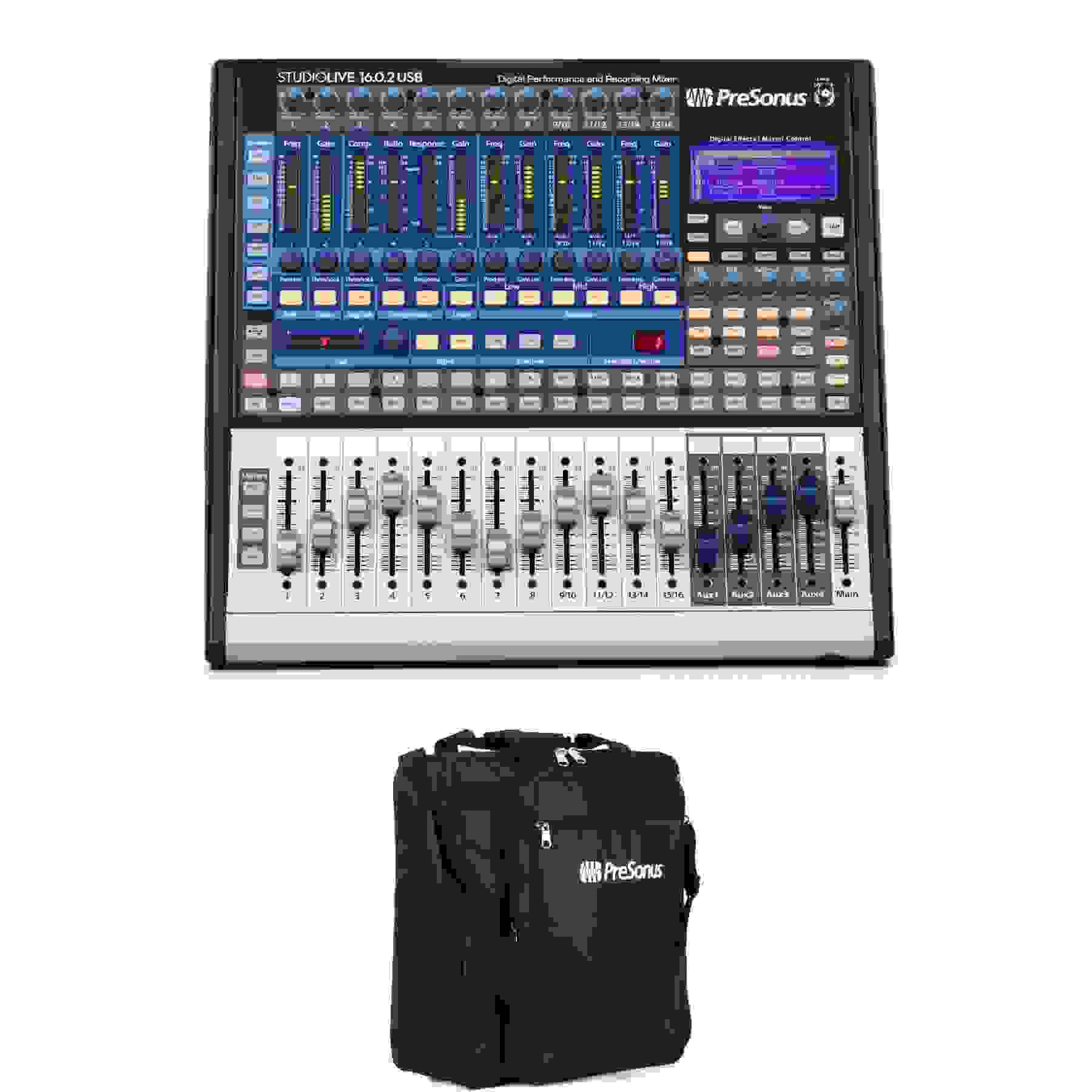 PreSonus StudioLive 16.0.2 USB 16-channel Digital Mixer and Carry Bag ...