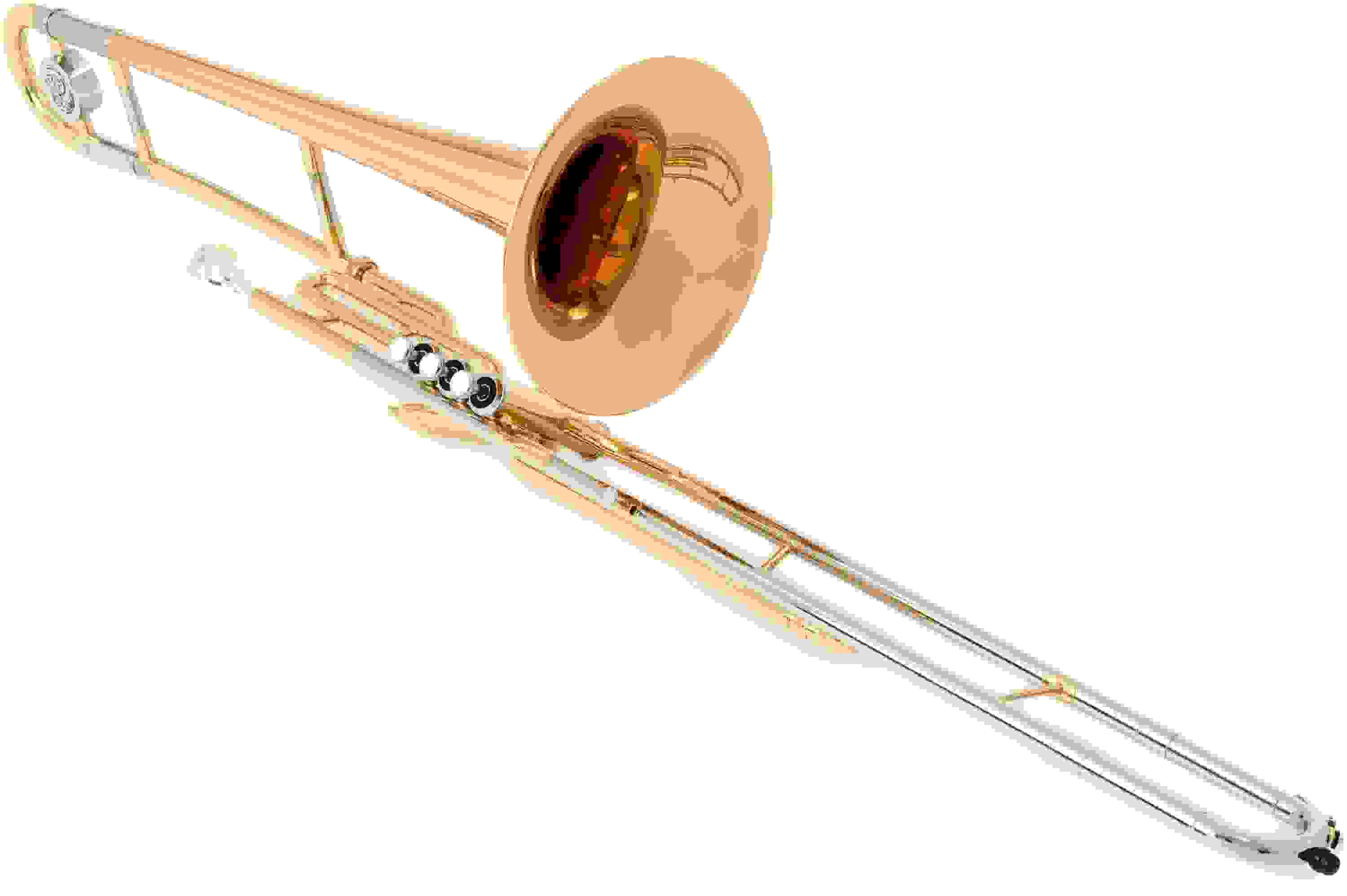 Jupiter JTB700VR Student Bb Valve Trombone - Rose Brass Bell - Clear ...