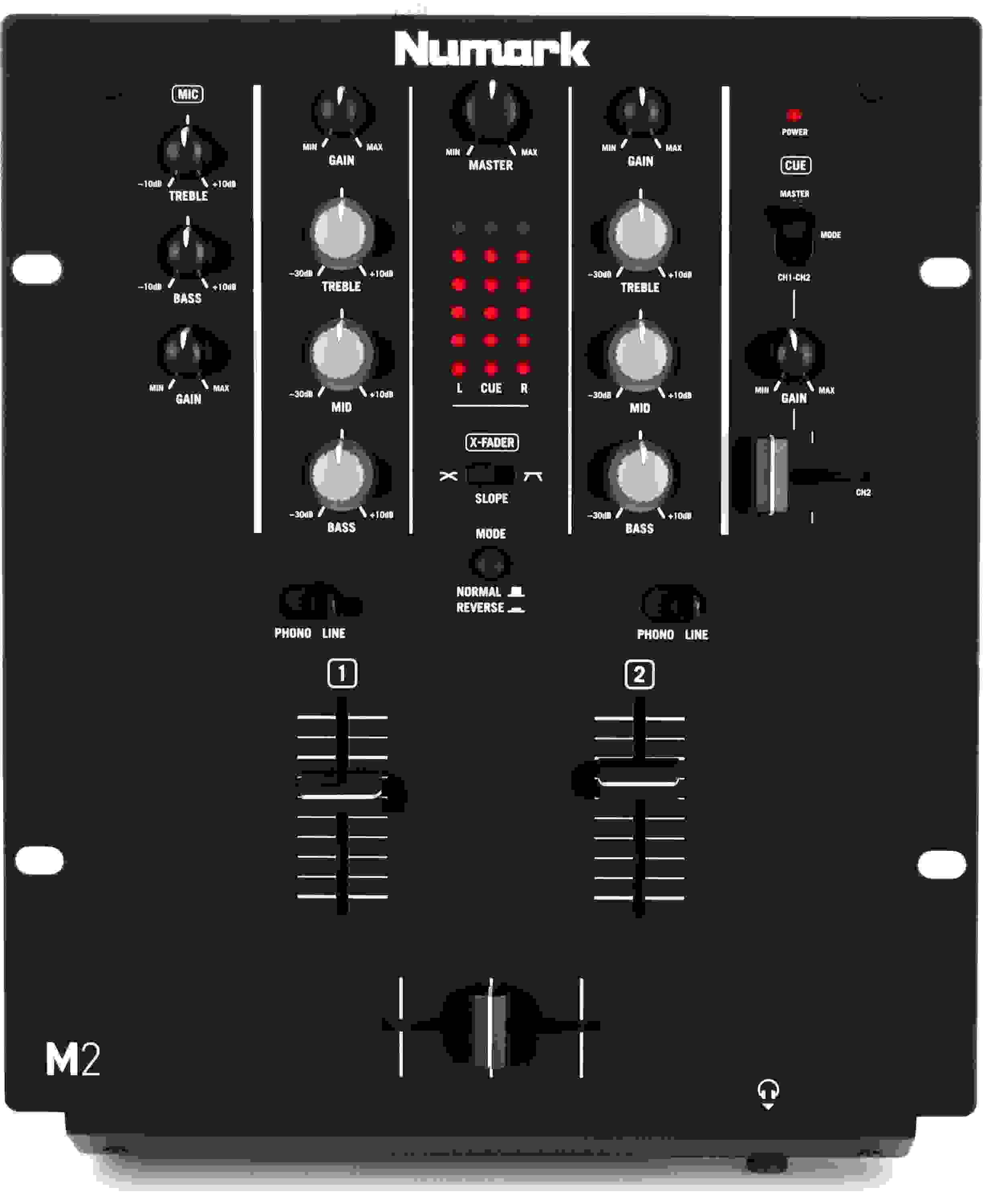 Numark M2 Scratch Mixer 2-channel DJ Mixer | Sweetwater