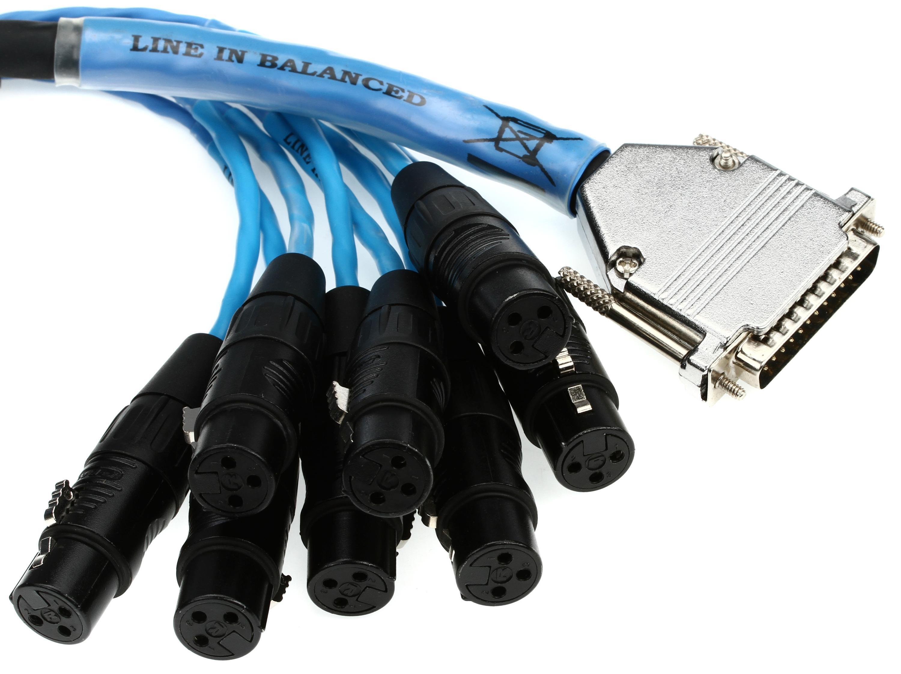 Avid DB25 to XLRF DigiSnake - 4 foot | Sweetwater