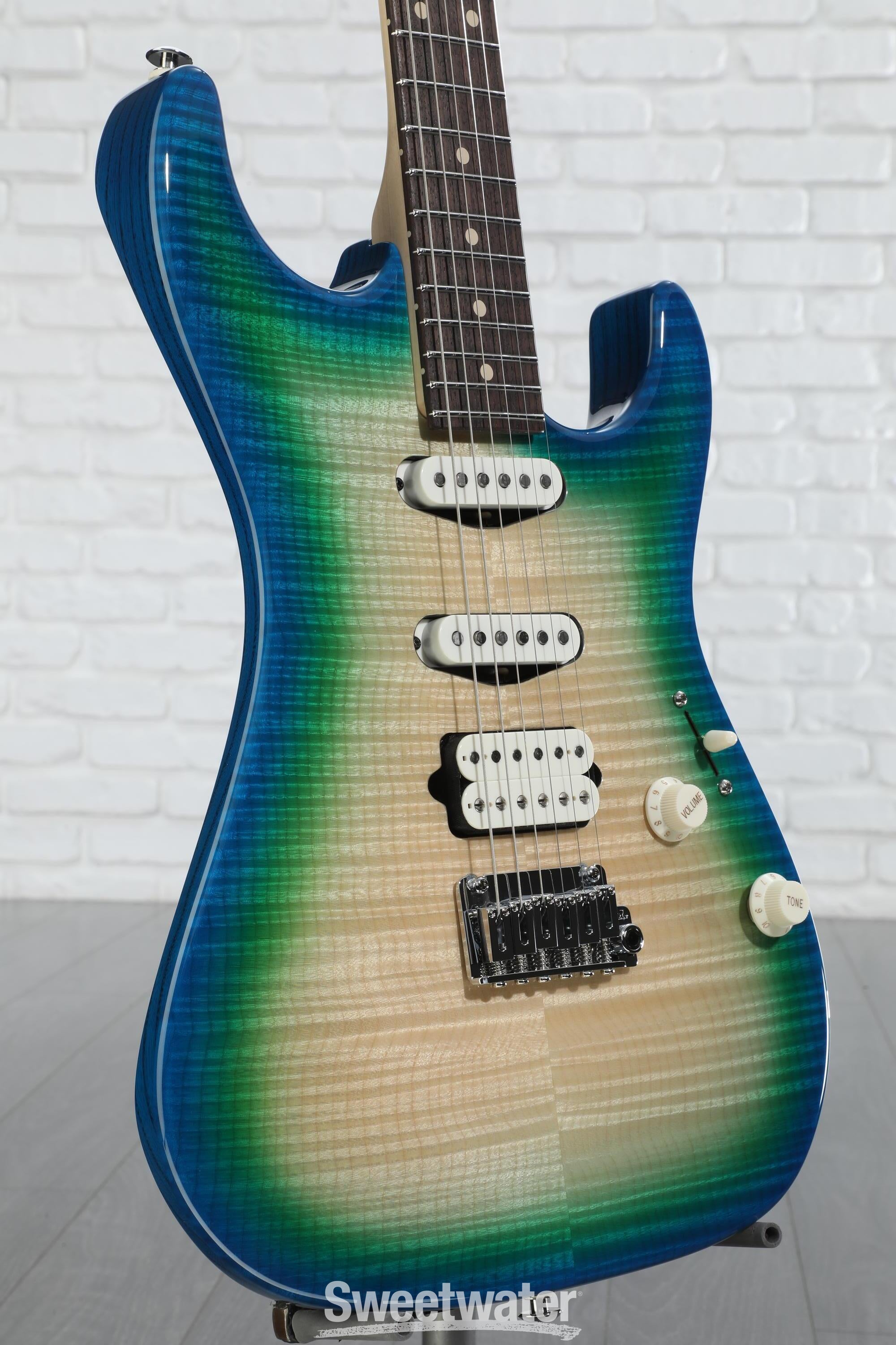 Suhr Custom Standard S Electric Guitar - Island Burst | Sweetwater