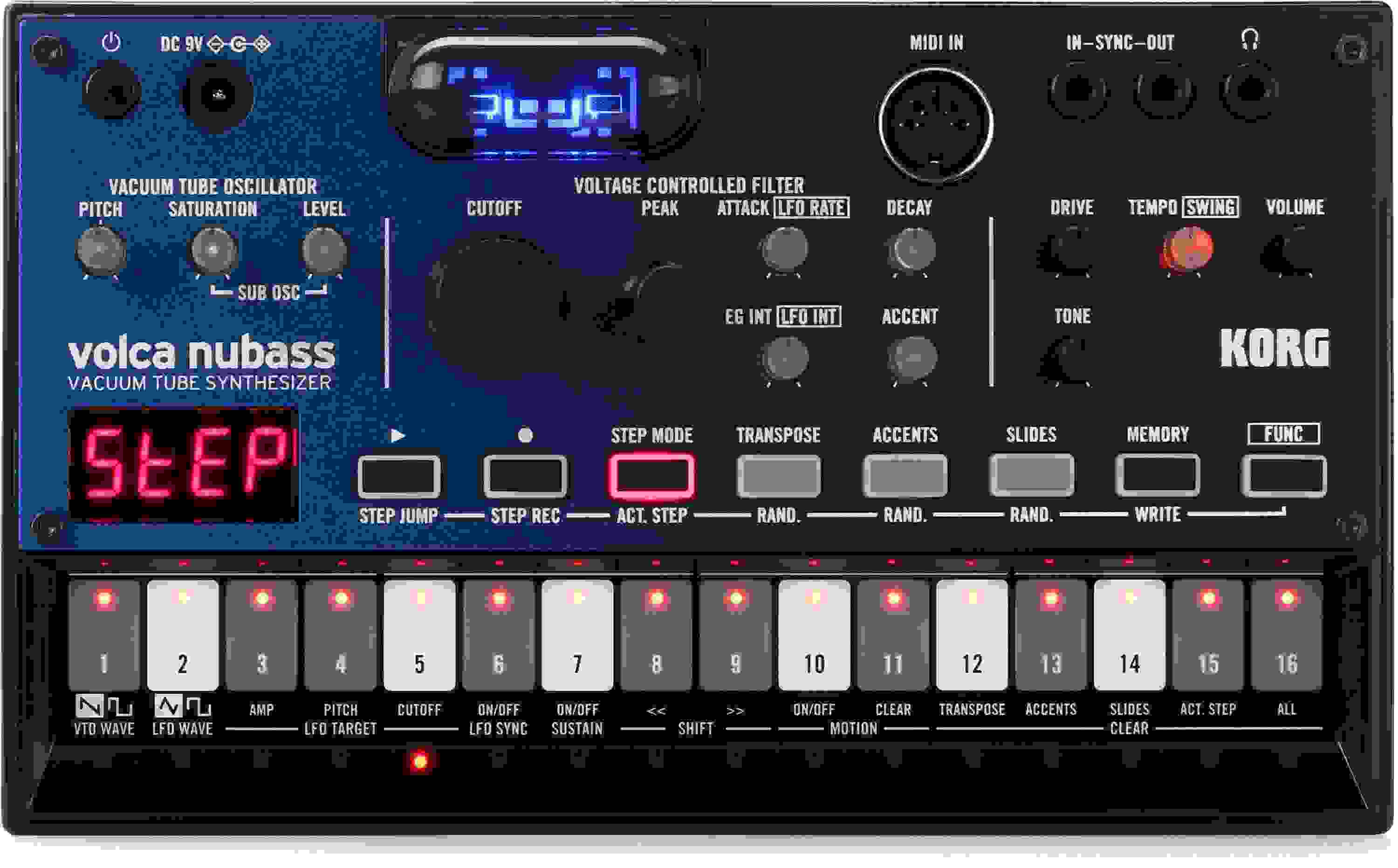 Korg Volca NuBass Vacuum Tube Bass Synth | Sweetwater