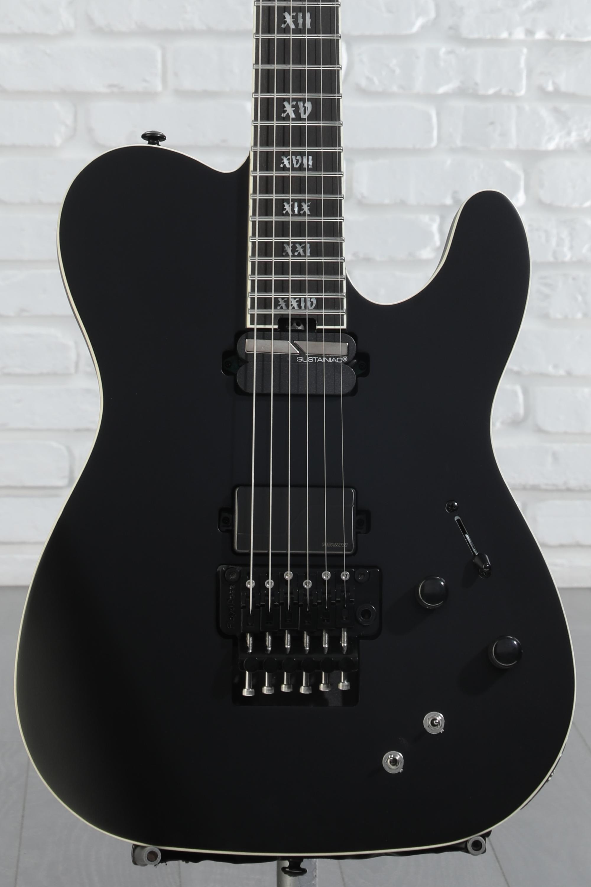 Schecter PT FR-S SLS Elite Evil Twin Electric Guitar - Satin Black ...