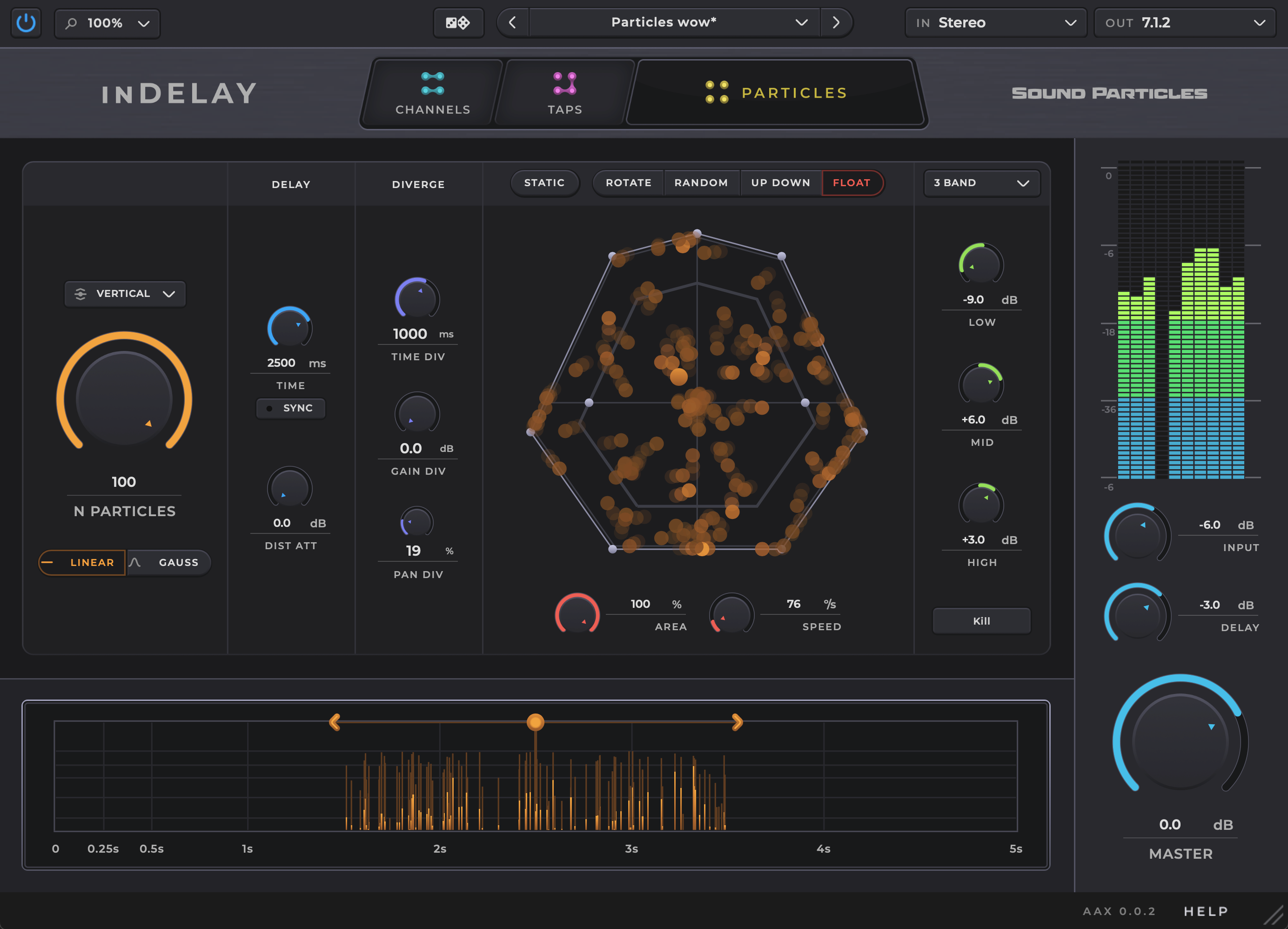 Sound Particles InDelay Spatial Delay Plug-in | Sweetwater