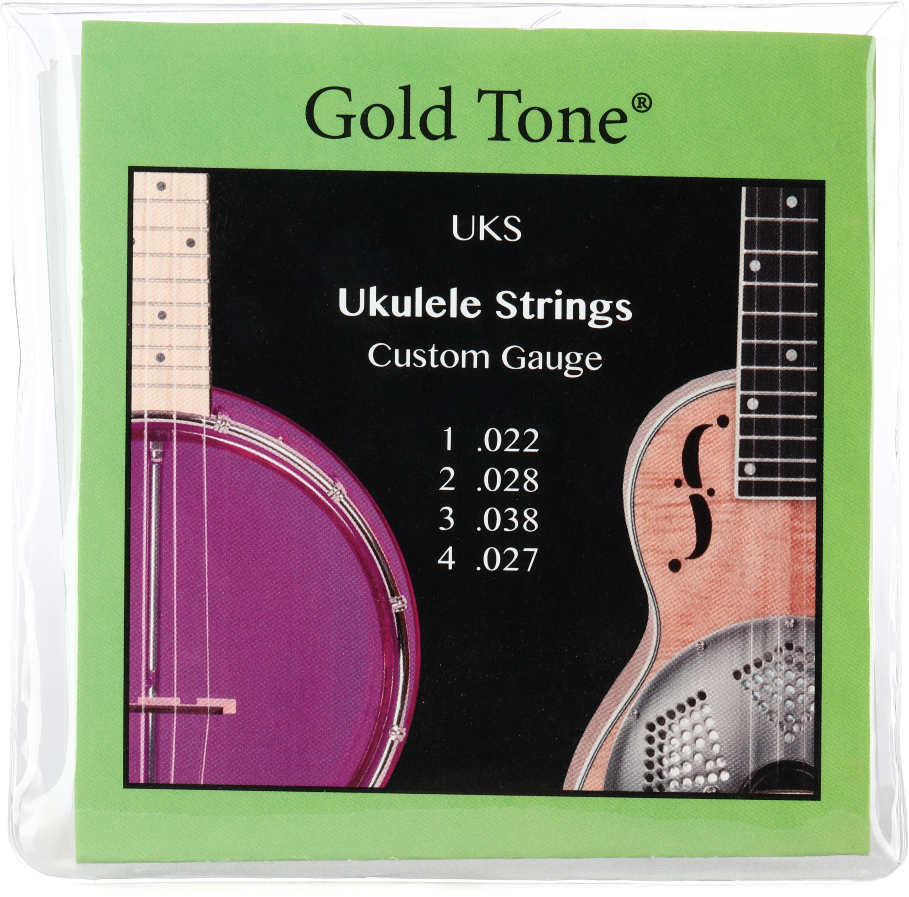 Gold Tone UKS Ukulele Strings for Concert-scale Ukulele - .022-.038 (3 ...