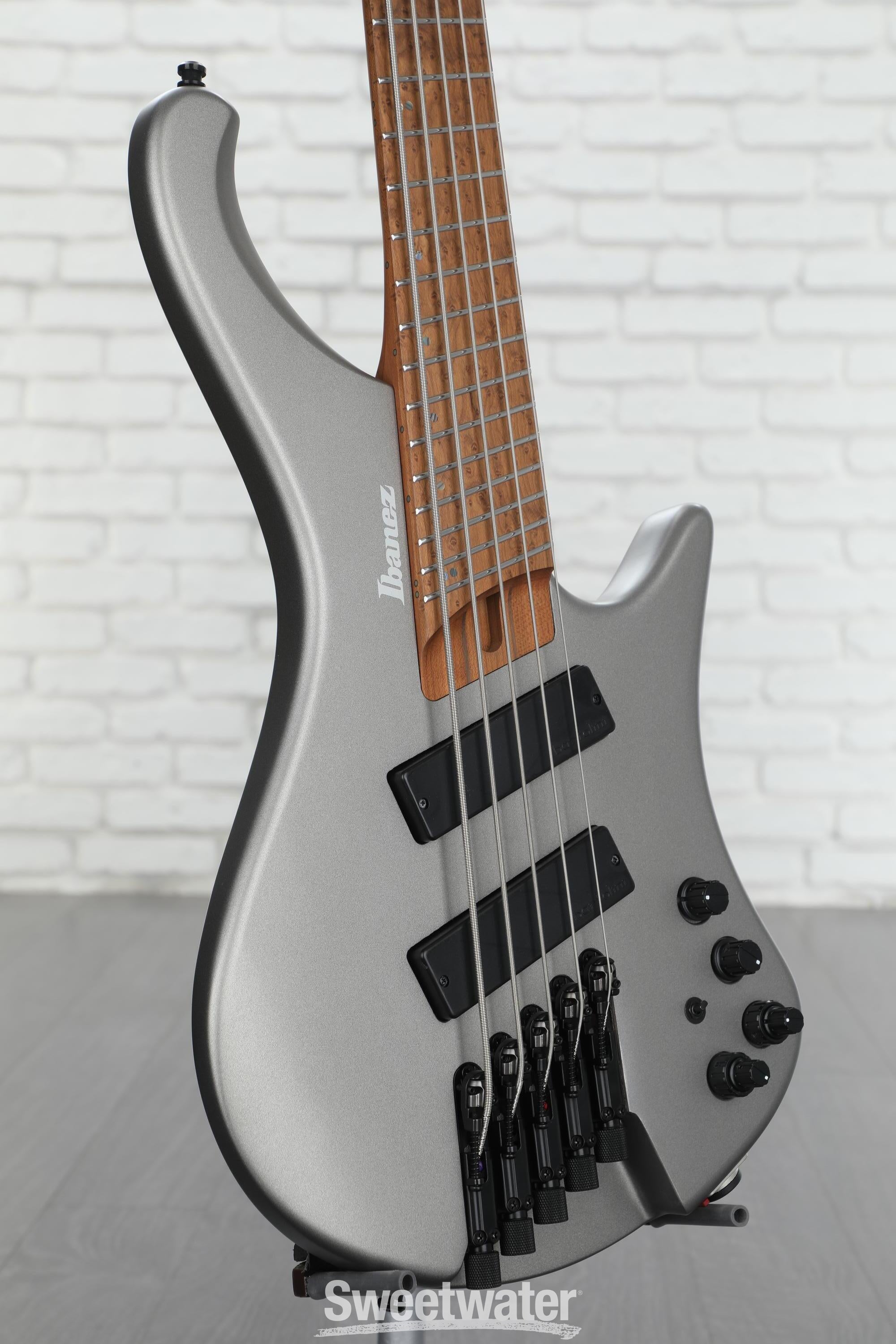 Ibanez Bass Workshop EHB1005SMS Bass Guitar - Metallic Gray Matte ...
