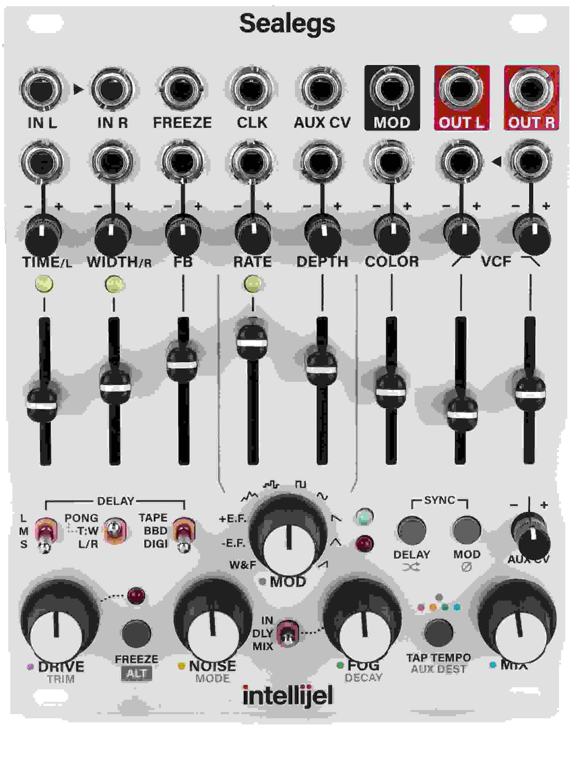 Intellijel Sealegs Multimode Stereo Delay Eurorack Module | Sweetwater