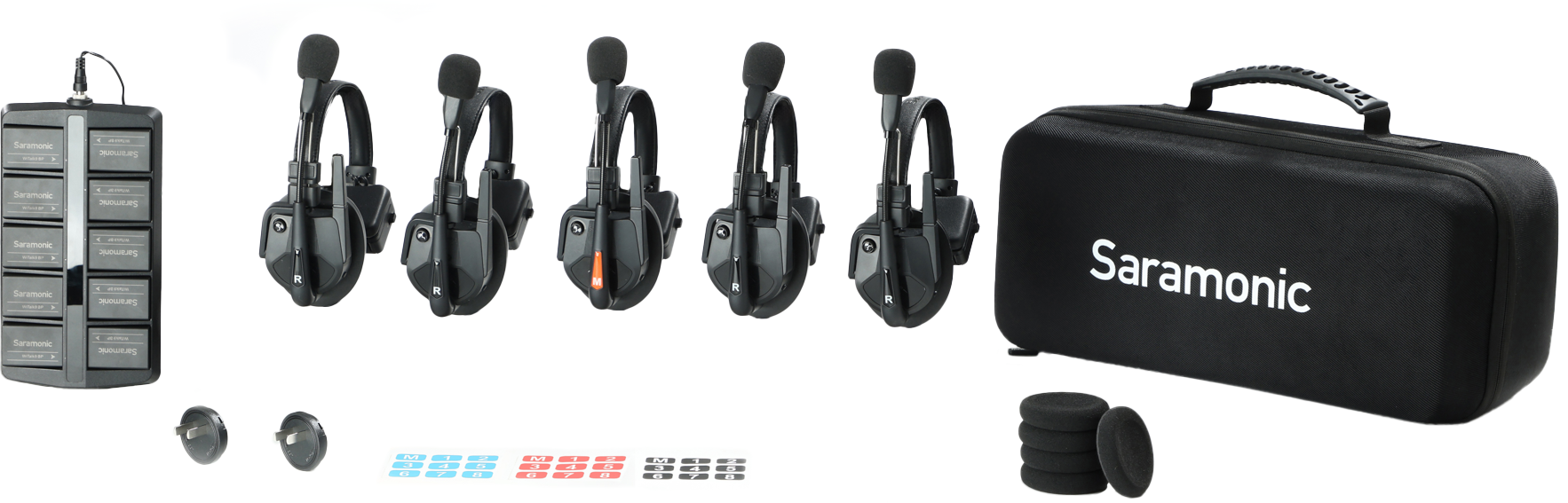 Saramonic WiTalk9-5S 5-person 1.9GHz Wireless Intercom System | Sweetwater